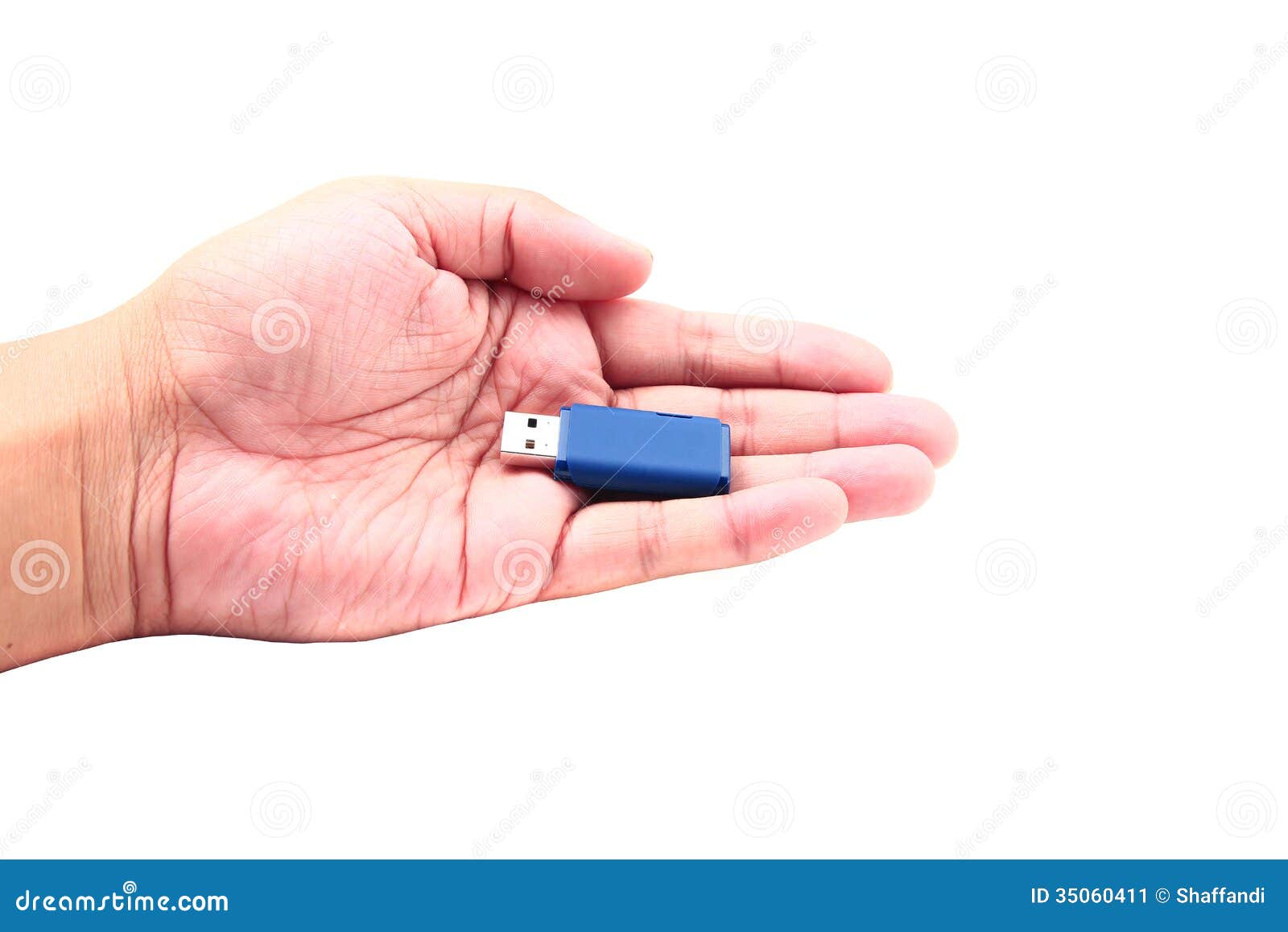 Hand Holding USB Data Storage Stock Image - Image of memory, hand: 35060411