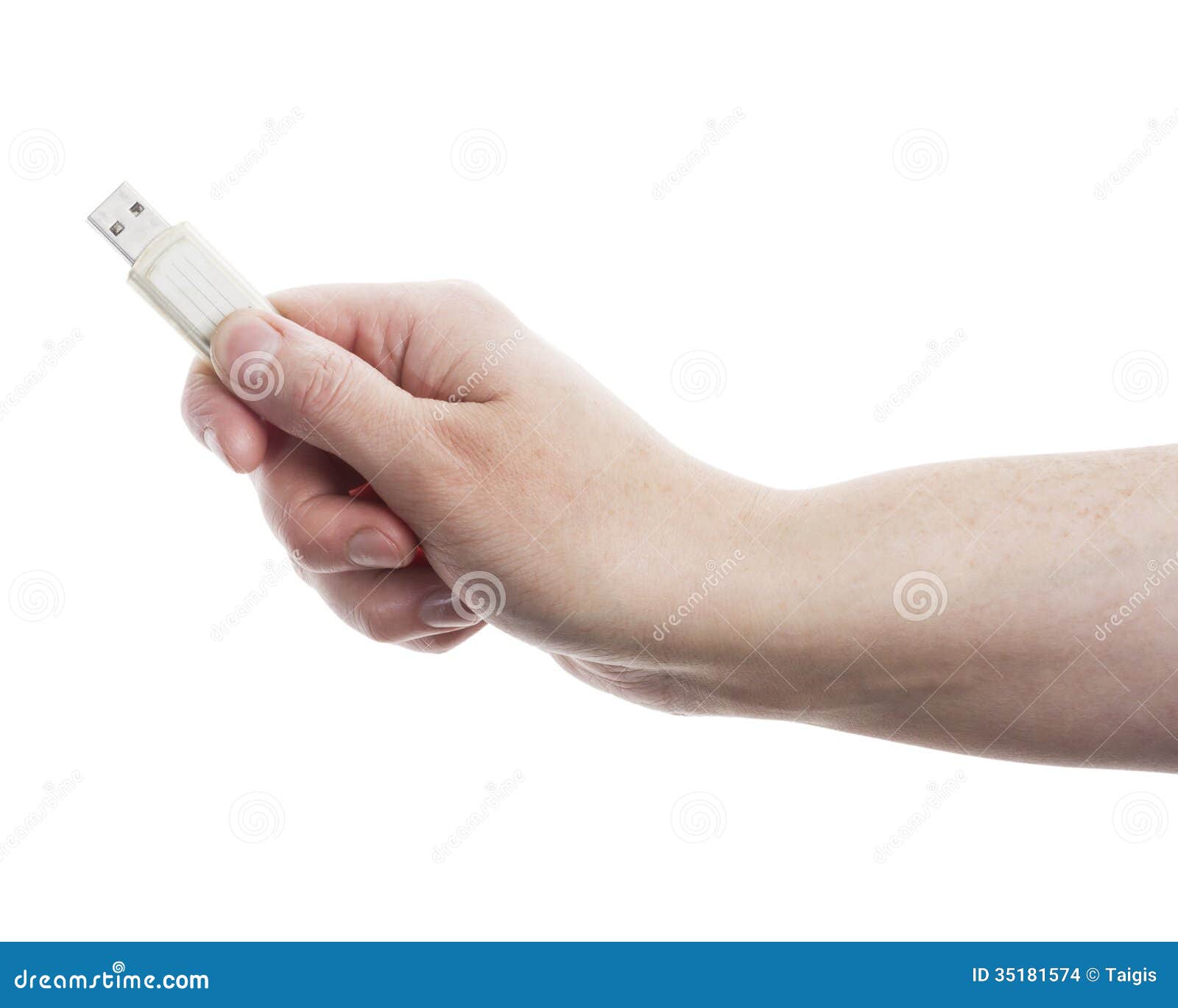 Hand holding USB key stock photo. Image of device, hold - 35181574