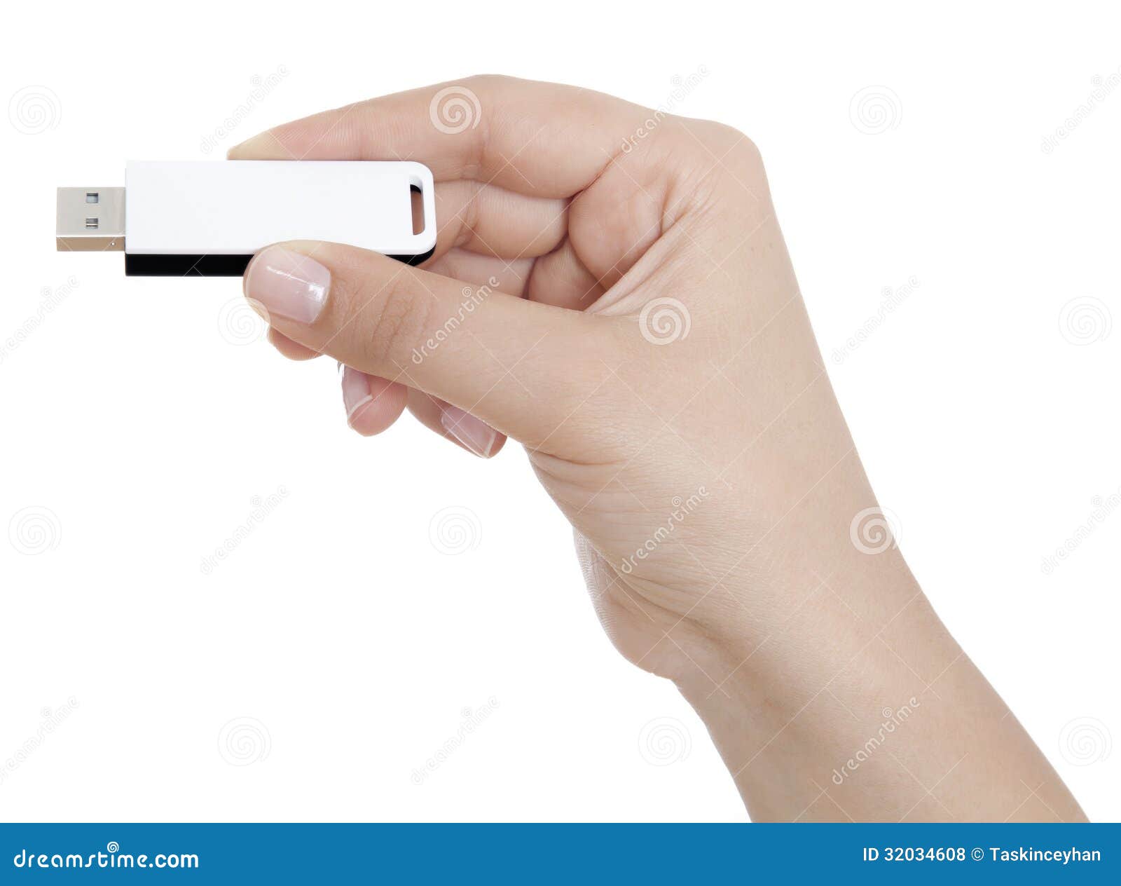 Hand Holding USB Key Storage Stock Photo - Image of communications ...