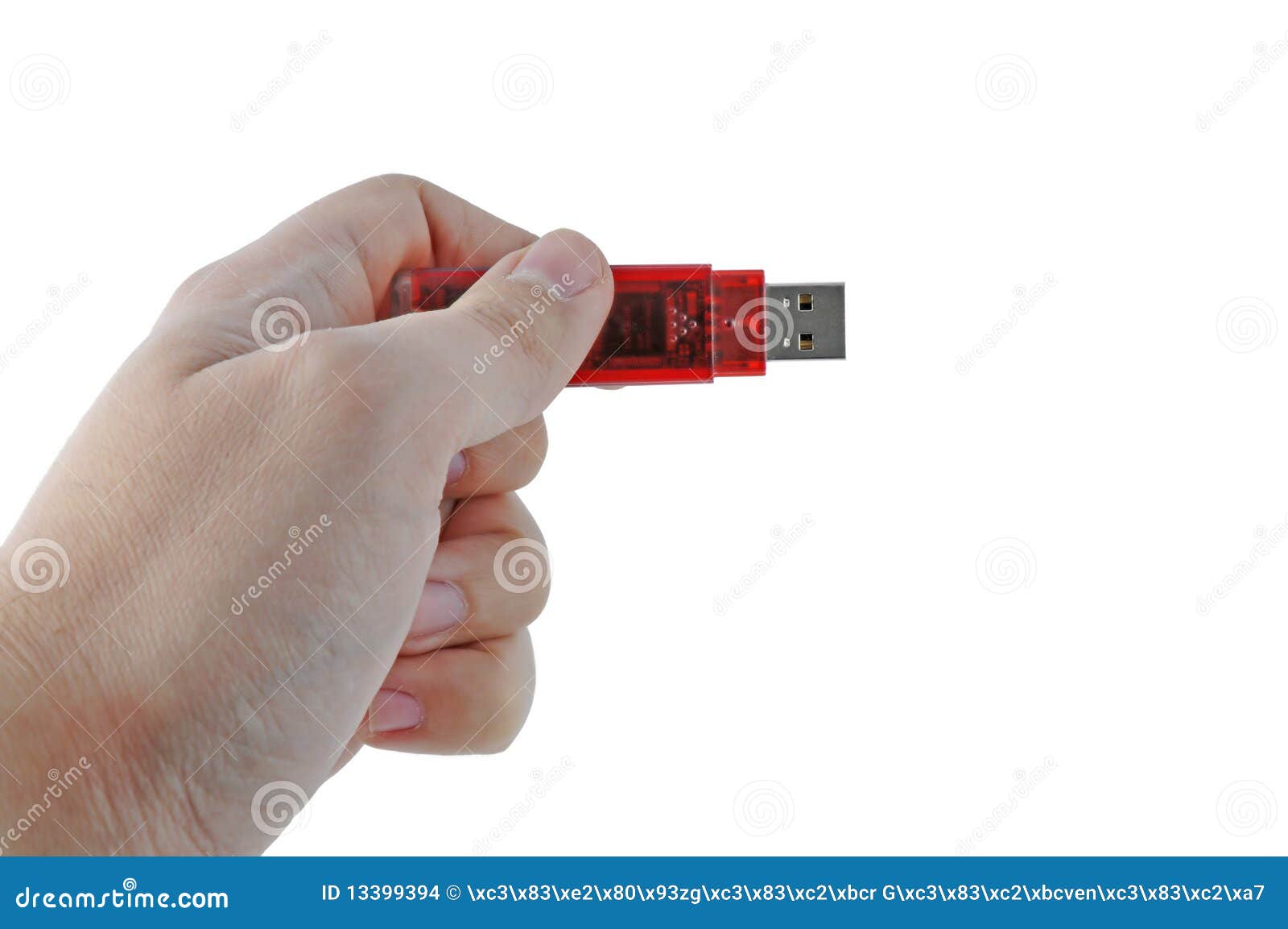 Hand Holding Usb Memory Disk Stock Photo - Image of plug, mobility ...