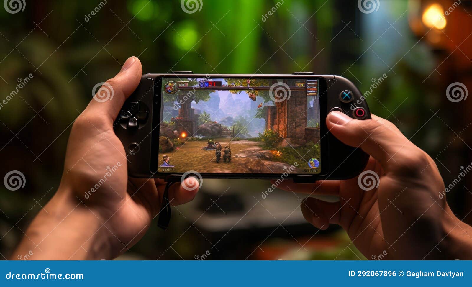 Hand Holding Video Controller, Close-up of Hand Holding Gamepad, Gamer ...