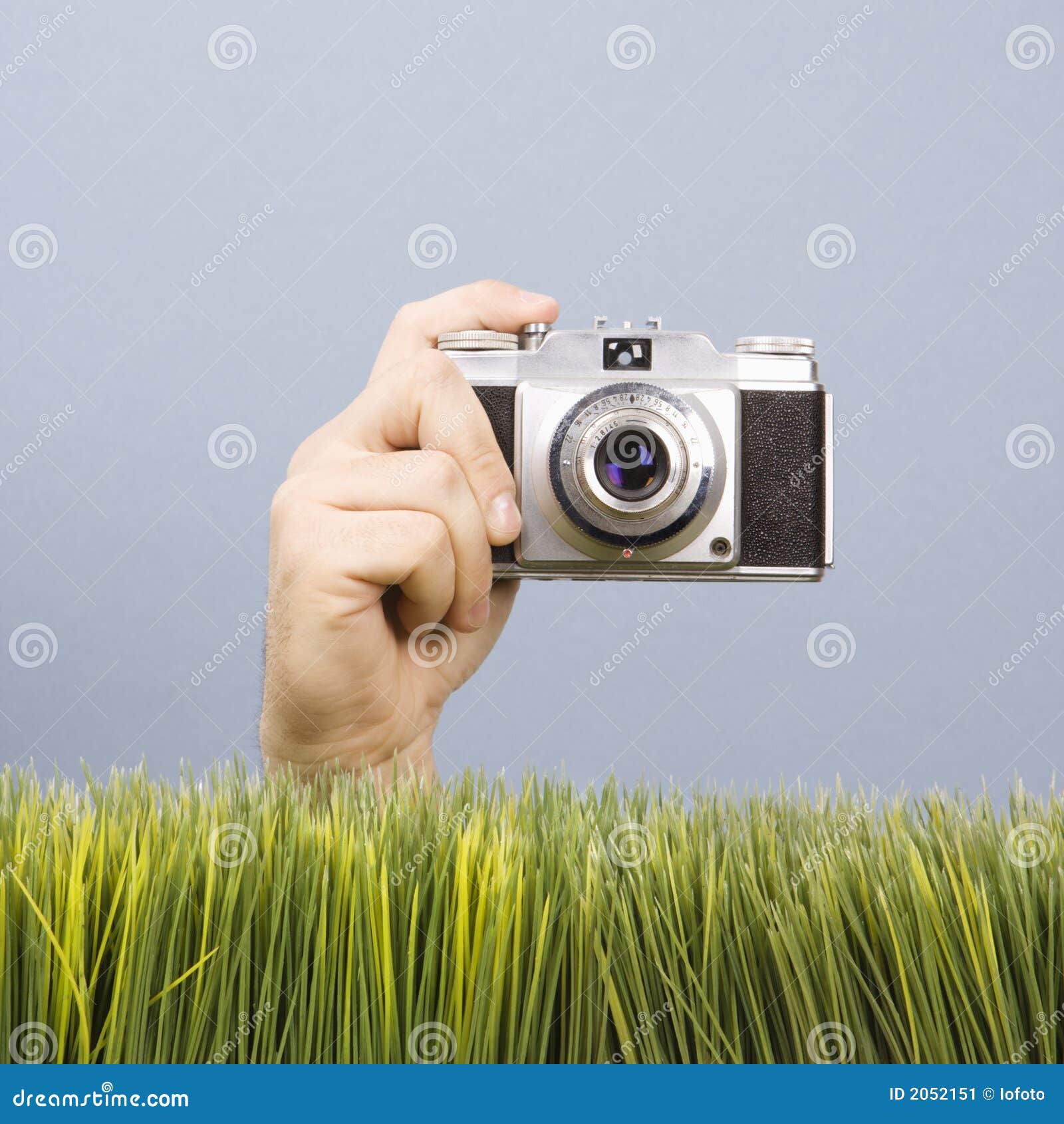 Hand Holding Vintage Camera Stock Image - Image of shutter, colour: 2052151