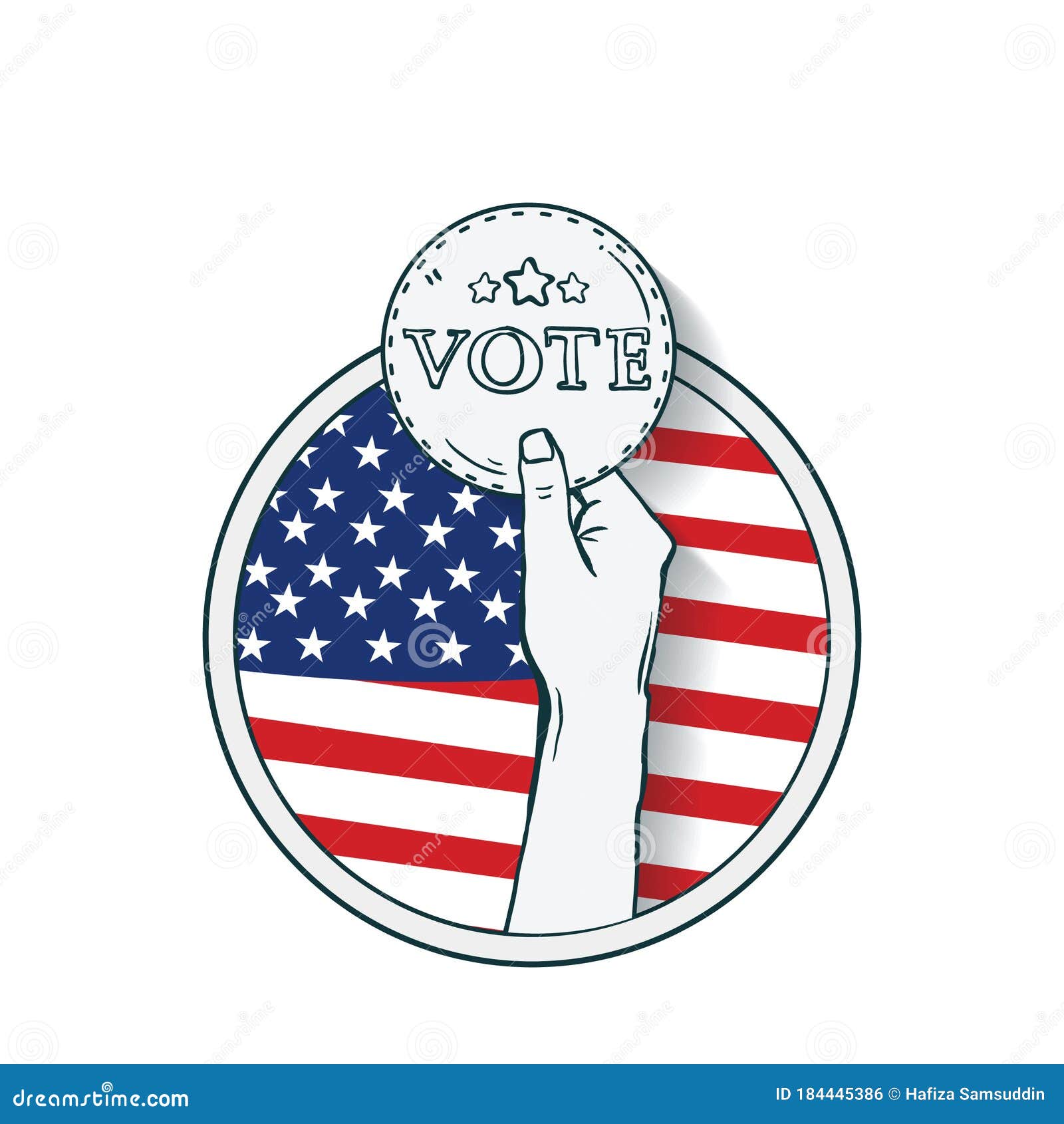 Vote Now Tag Label Sign. Origami Style Banner. Vector | CartoonDealer ...