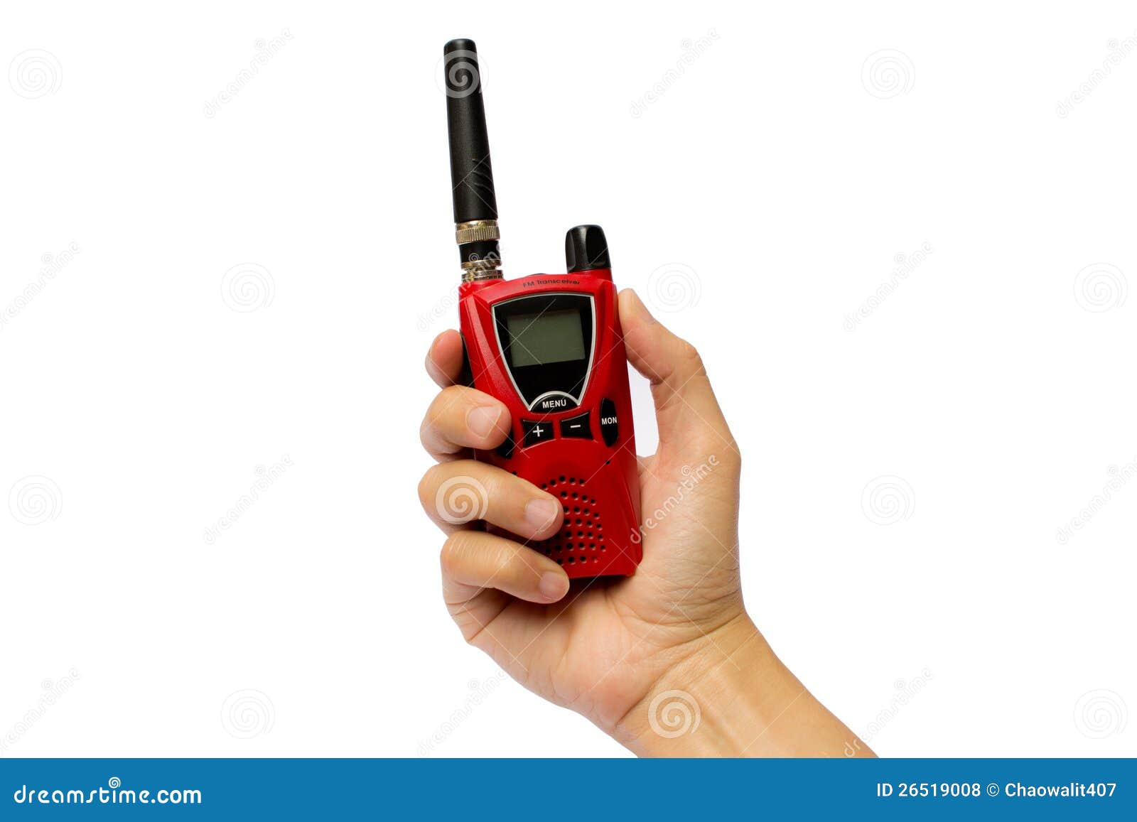 Hand holding walkie-talkie stock photo. Image of professional - 26519008