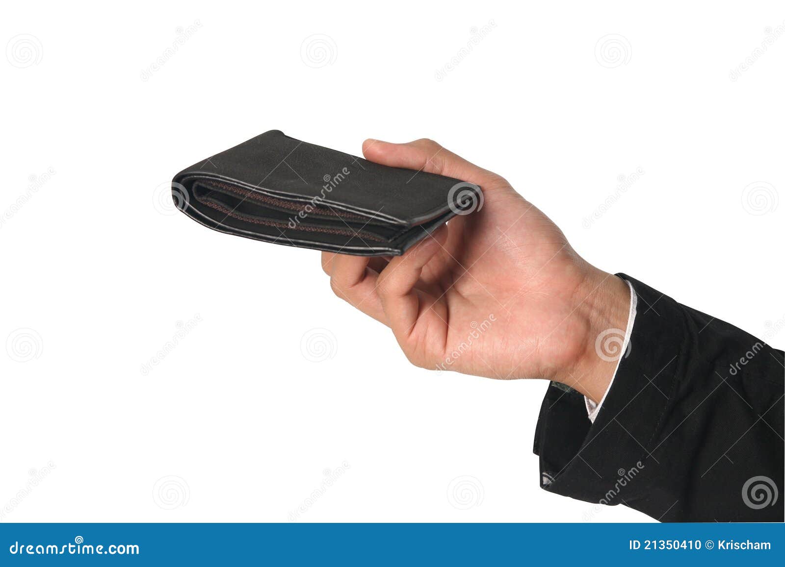 Hand holding wallet stock photo. Image of bankruptcy - 21350410