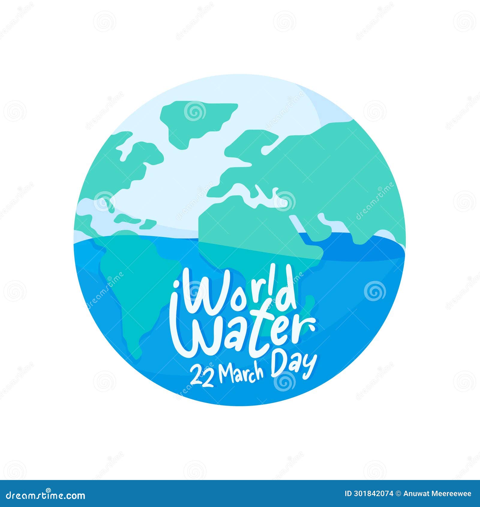 Hand Holding a Water Drop Globe Campaign Idea To Reduce Water Use for ...