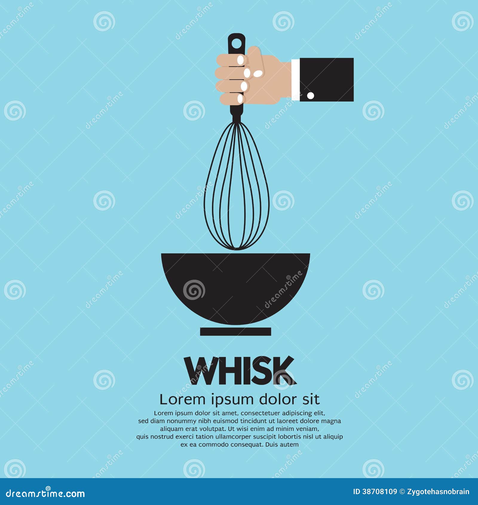 Hand Holding a Whisk stock vector. Illustration of hand - 38708109