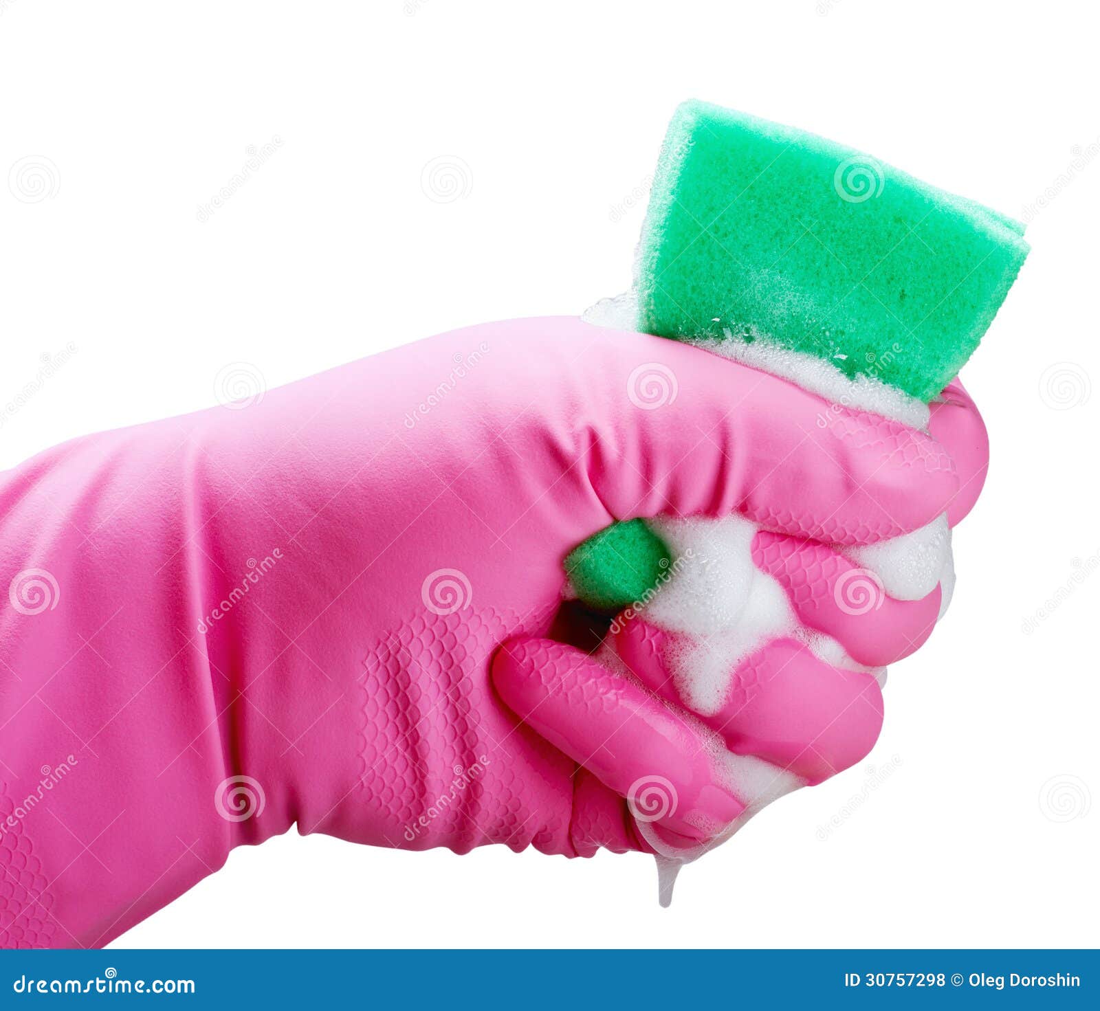 Hand Holding White Cleaning Sponge Stock Photo - Image of green ...
