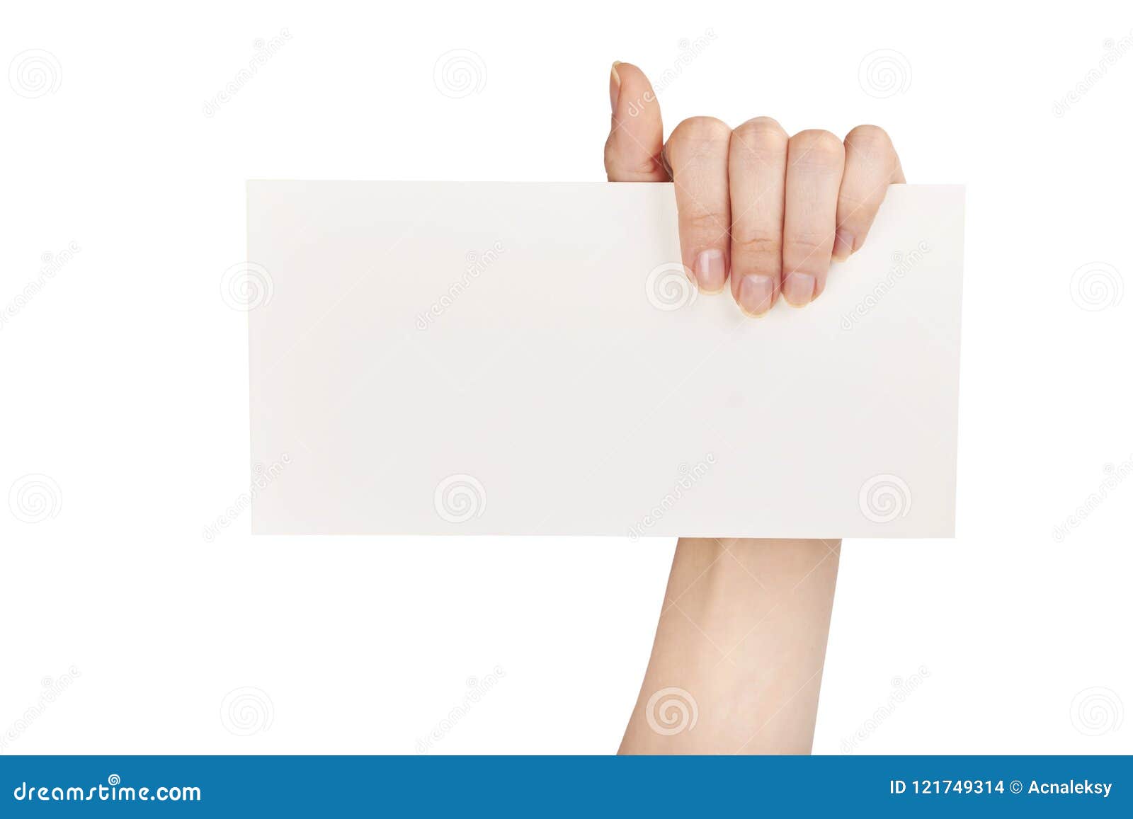 Hand Holding White Envelope Form Isolated Stock Photo - Image of ...