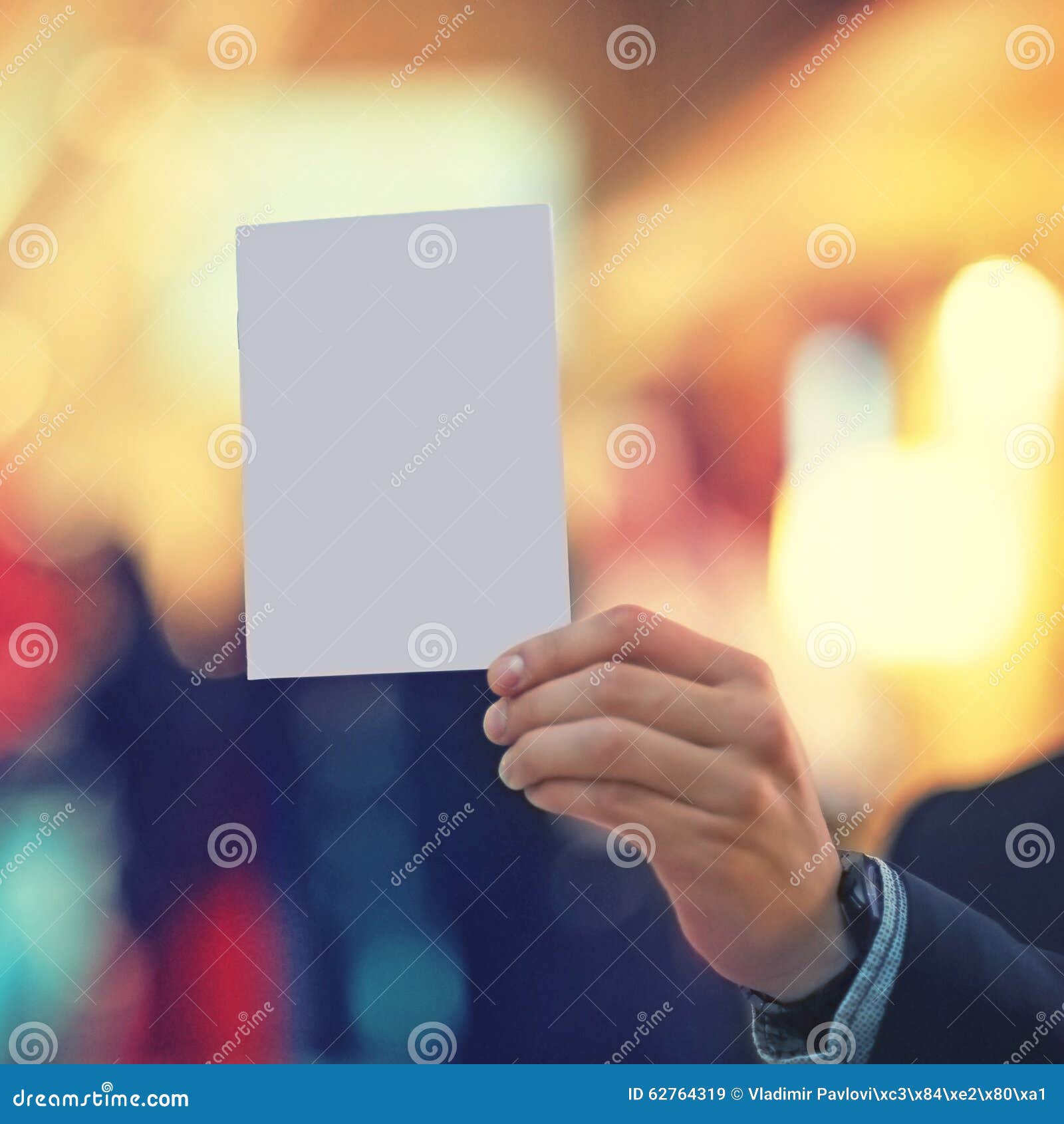 Hand holding white paper stock image. Image of paper - 62764319
