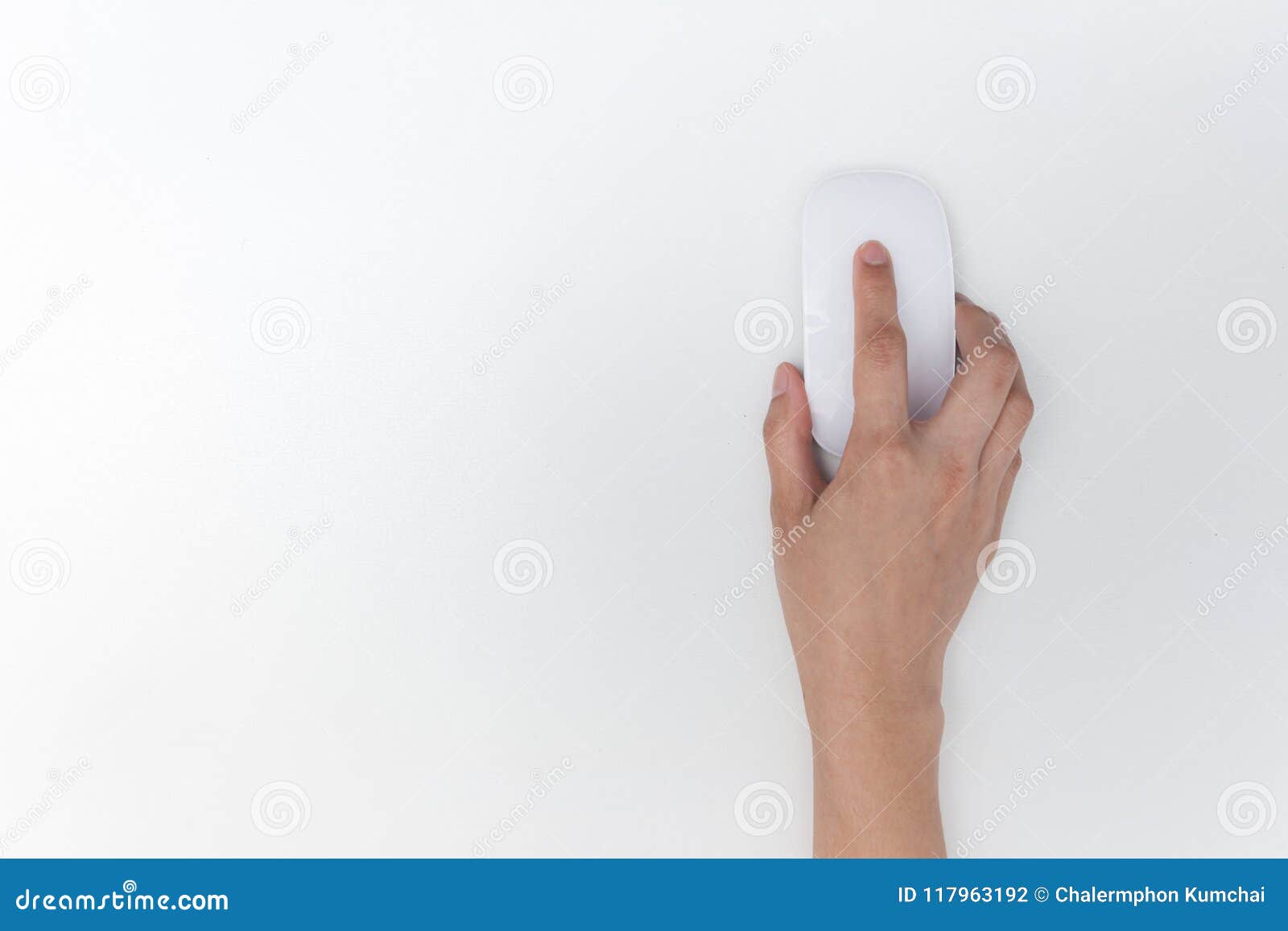 Hand Holding a Wireless Computer Mouse. Computer Mouse Stock Photo ...