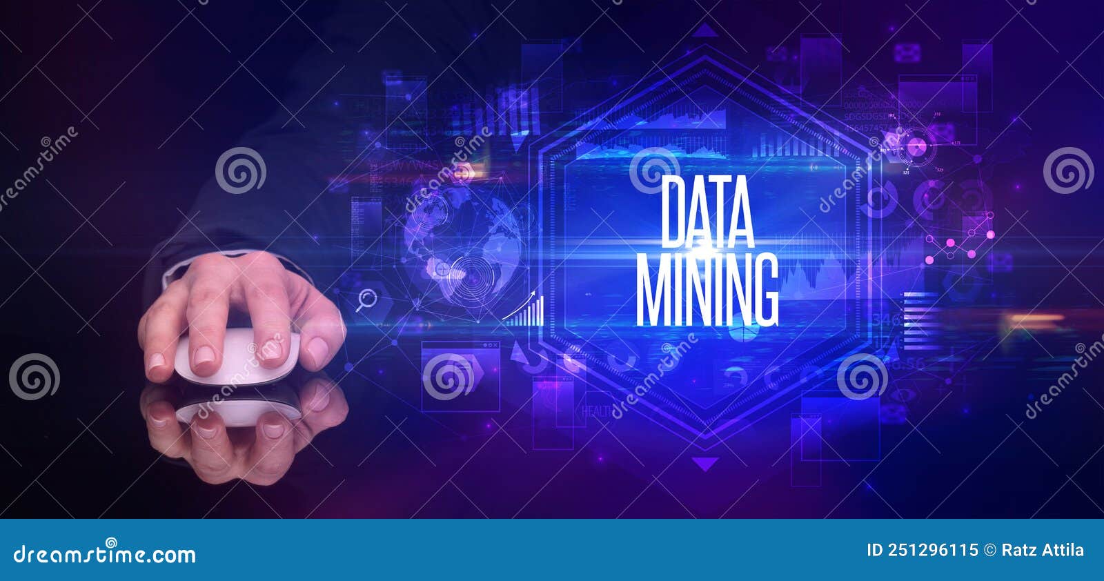 Hand Holding Wireless Peripheral, Cyber Security Concept Stock Image ...