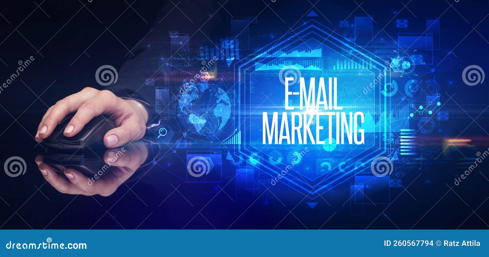 Hand Holding Wireless Peripheral, Cyber Security Concept Stock Photo ...