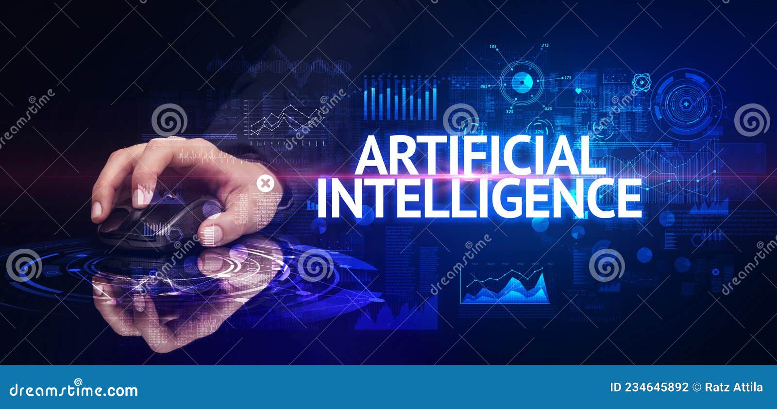 Hand Holding Wireless Peripheral, Modern Technology Concept Stock Photo ...