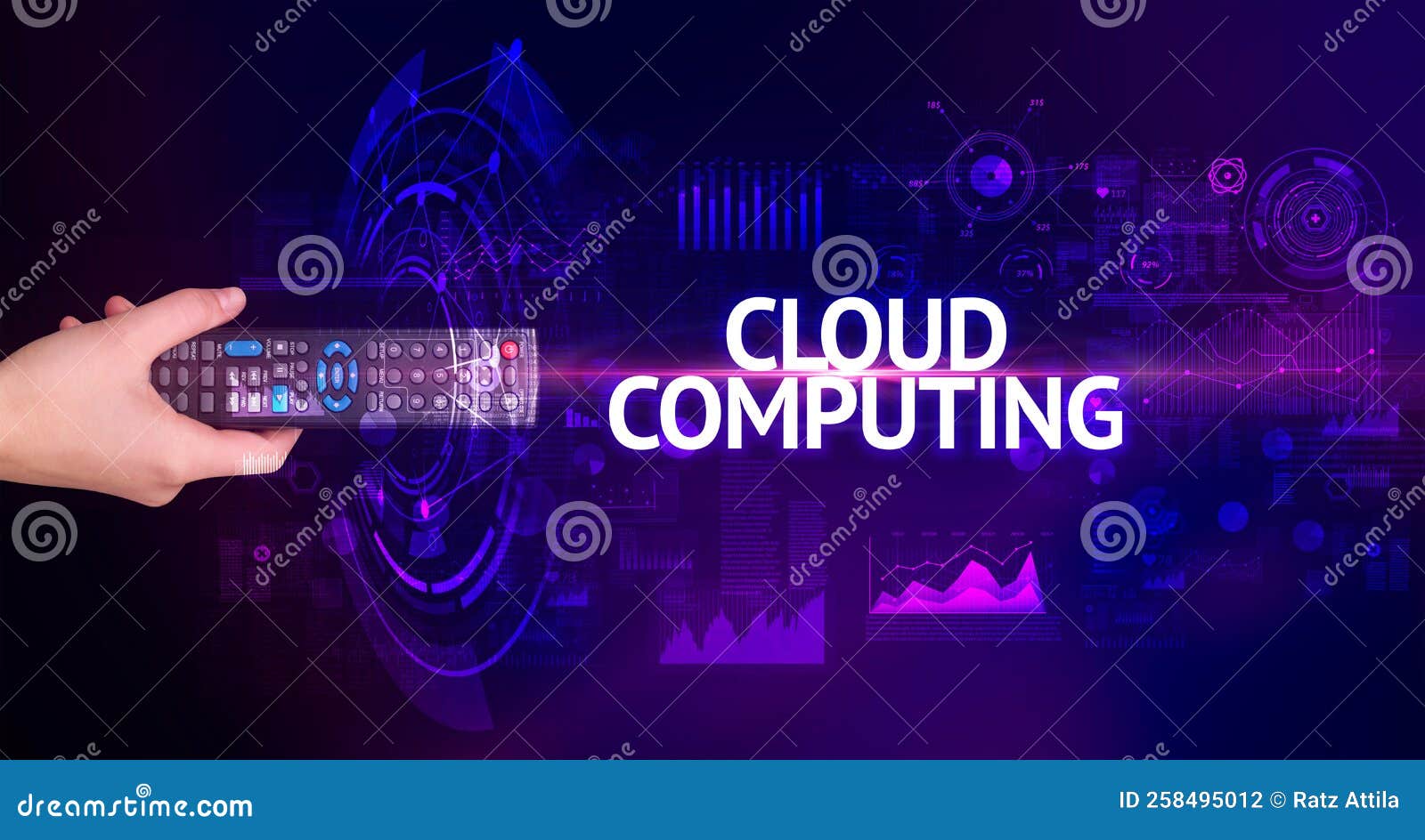 Hand Holding Wireless Peripheral, Modern Technology Concept Stock Photo ...