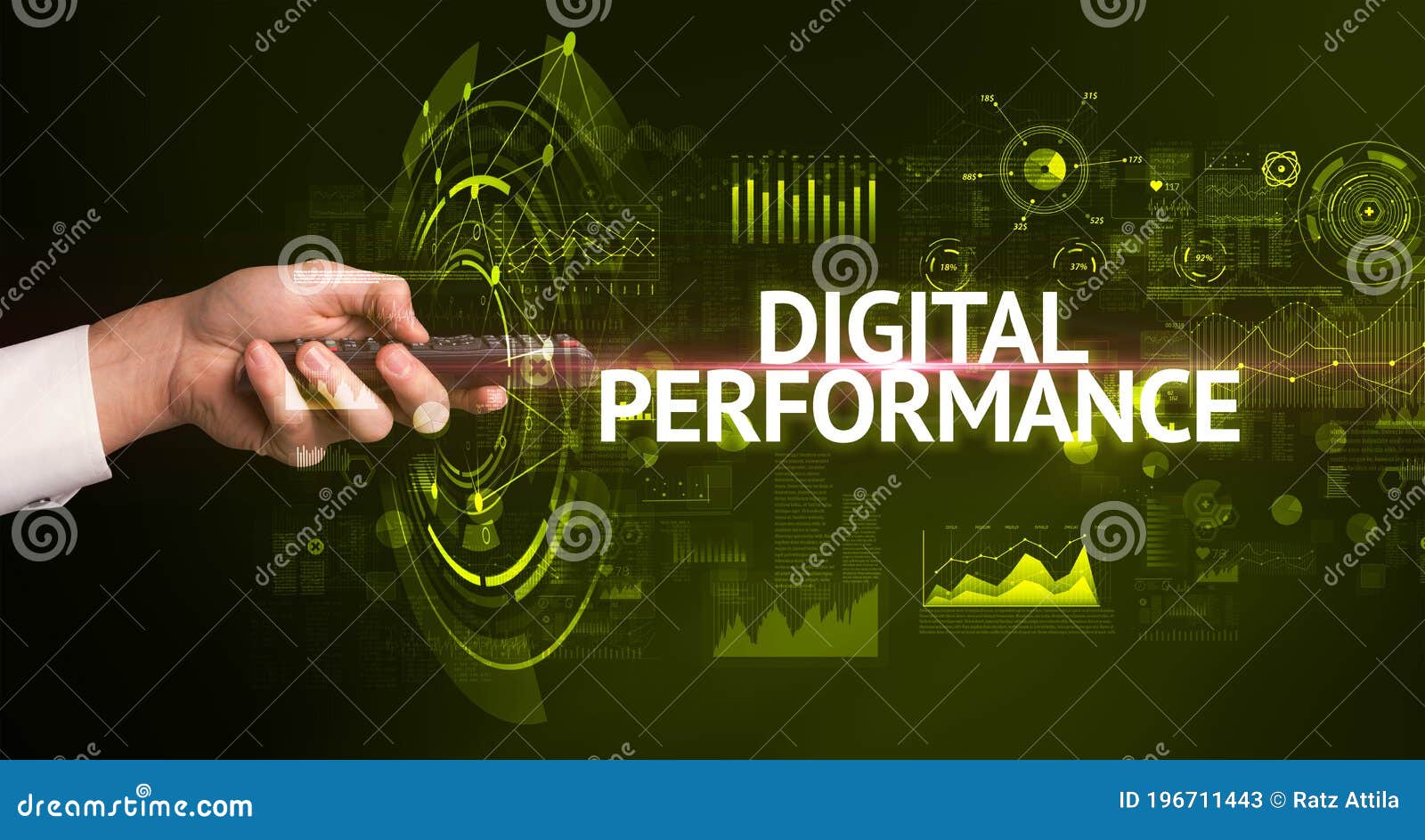 Hand Holding Wireless Peripheral, Modern Technology Concept Stock Image ...