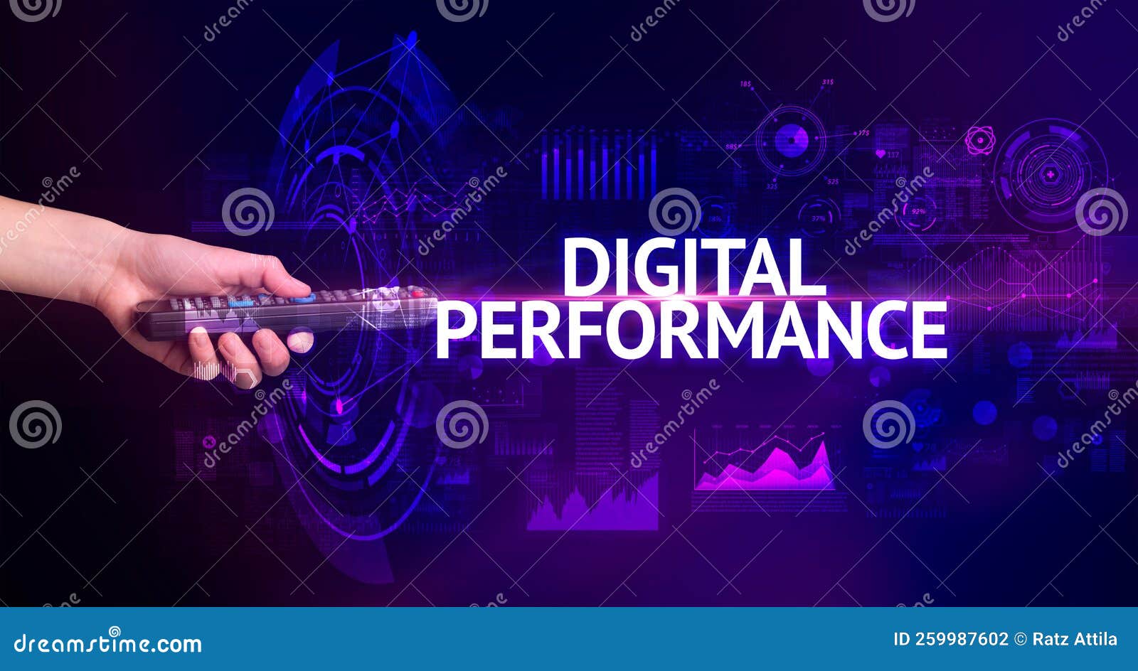 Hand Holding Wireless Peripheral, Modern Technology Concept Stock Photo ...