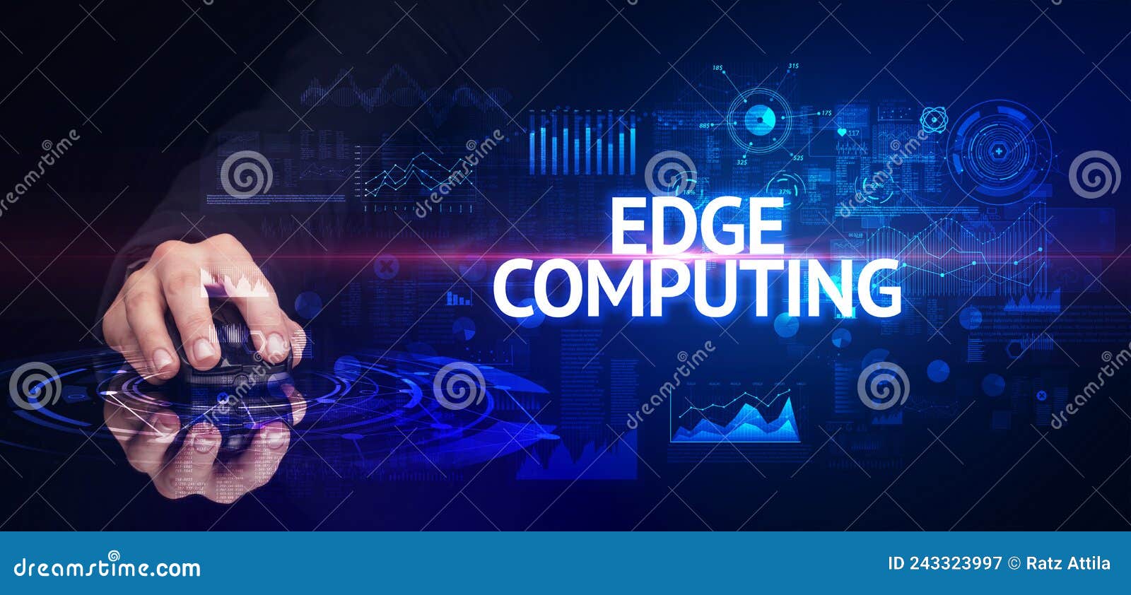 Hand Holding Wireless Peripheral, Modern Technology Concept Stock Image ...