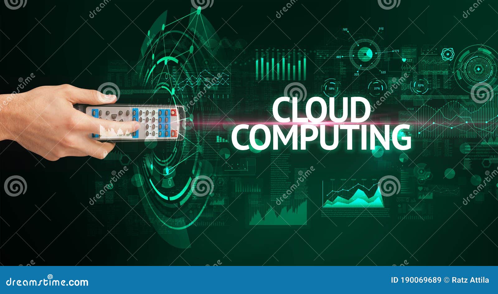 Hand Holding Wireless Peripheral, Modern Technology Concept Stock Image ...