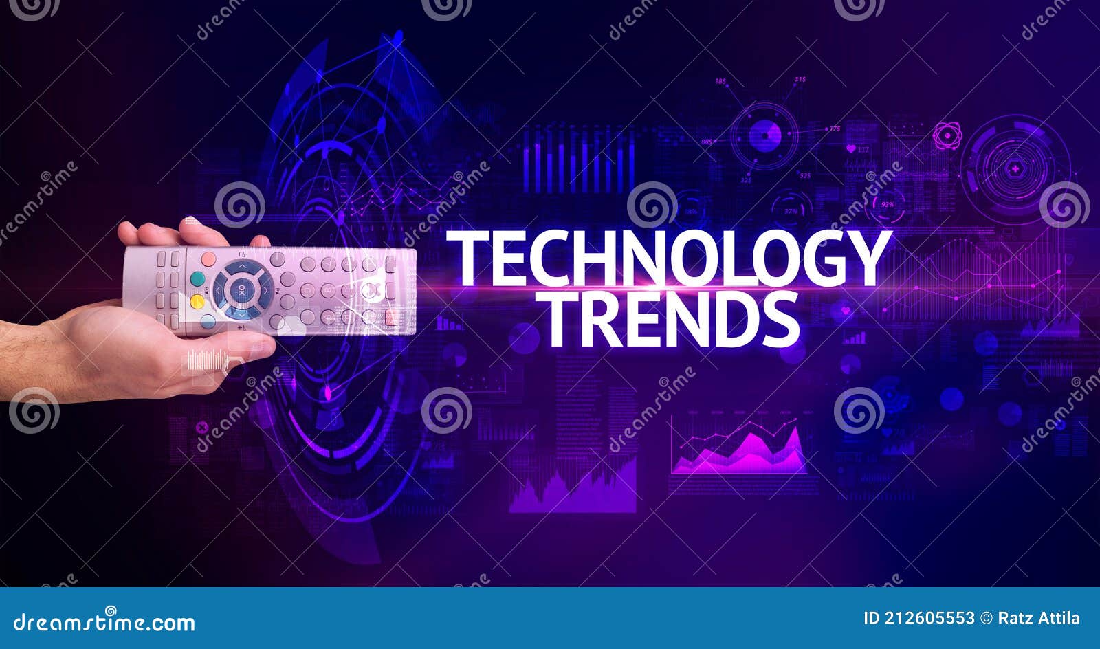 Hand Holding Wireless Peripheral, Modern Technology Concept Stock Image ...