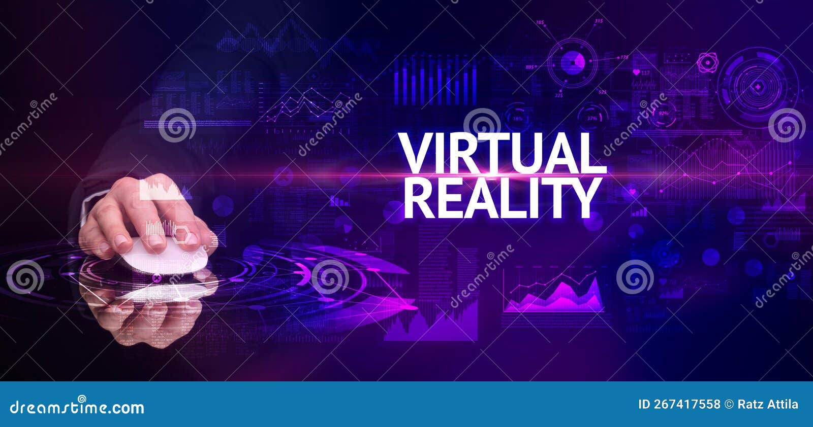 Hand Holding Wireless Peripheral, Modern Technology Concept Stock Photo ...