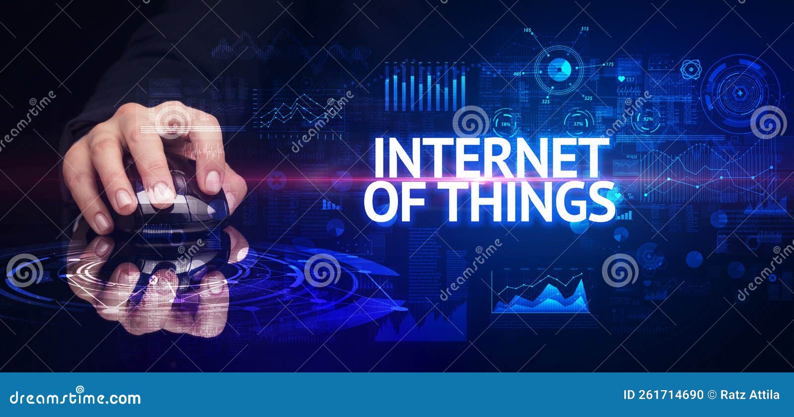 Hand Holding Wireless Peripheral, Modern Technology Concept Stock ...