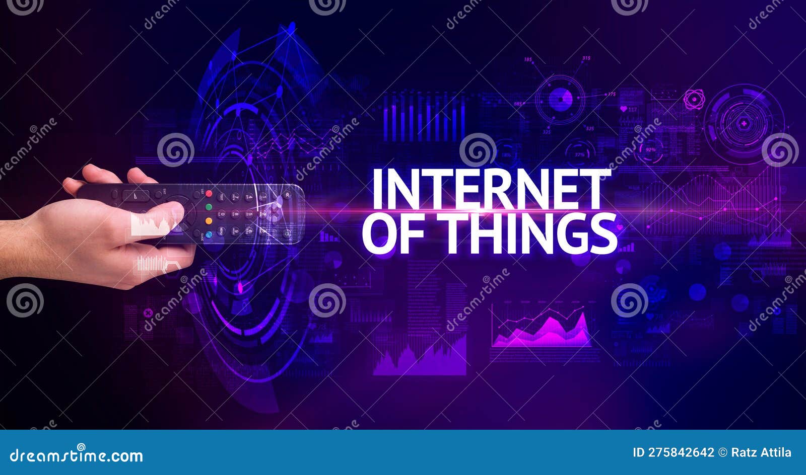 Hand Holding Wireless Peripheral, Modern Technology Concept Stock Photo ...