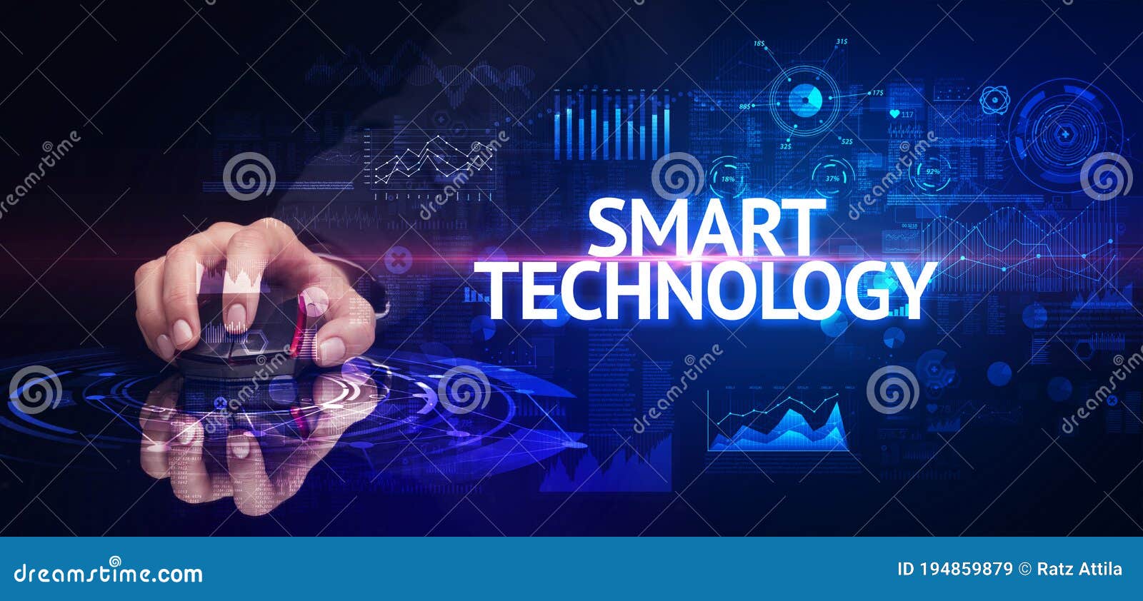 Hand Holding Wireless Peripheral, Modern Technology Concept Stock ...