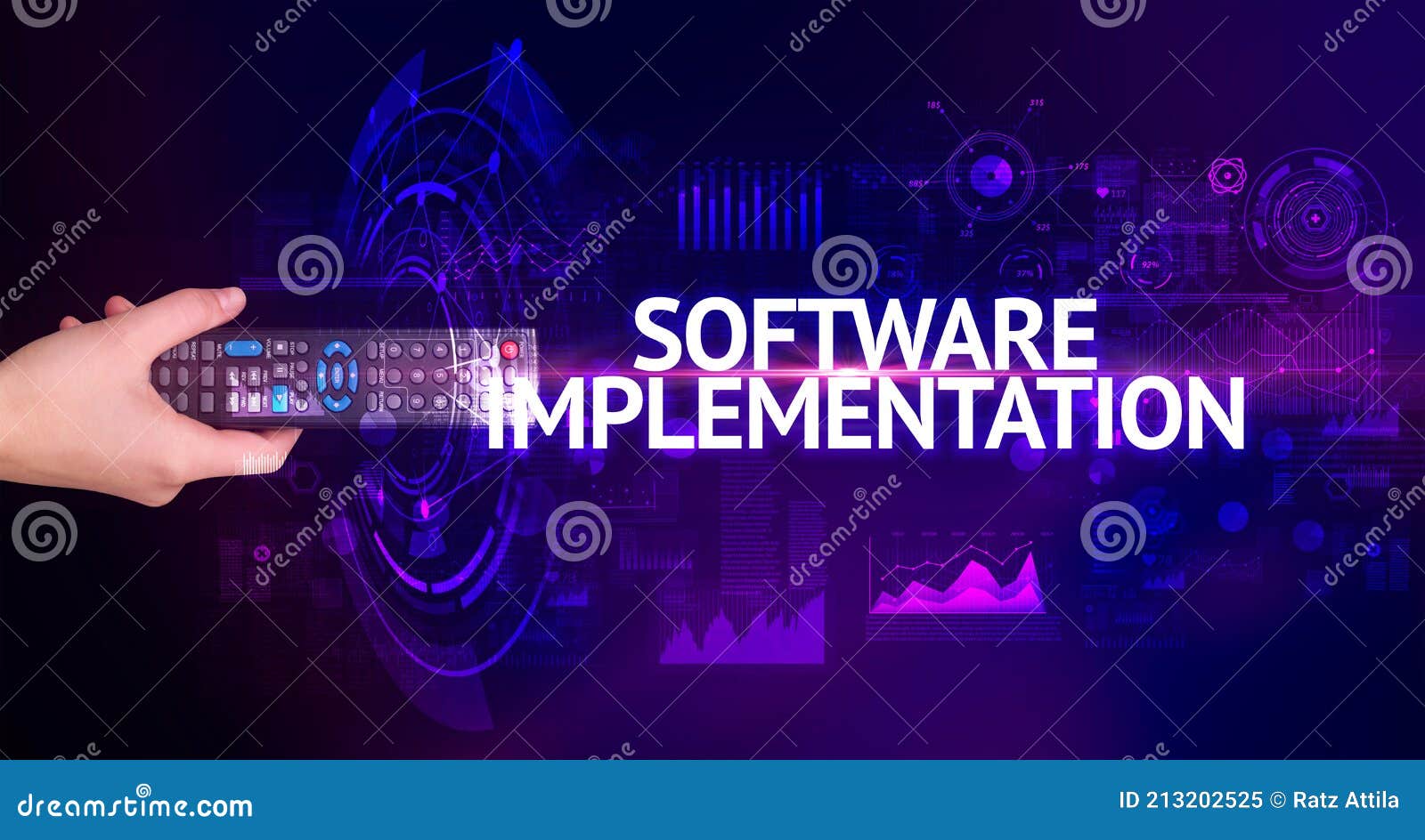 Hand Holding Wireless Peripheral, Modern Technology Concept Stock Image ...