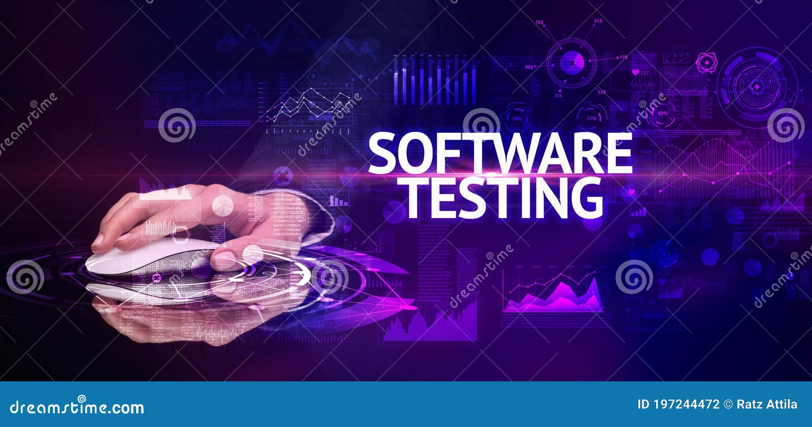 Hand Holding Wireless Peripheral, Modern Technology Concept Stock Photo ...