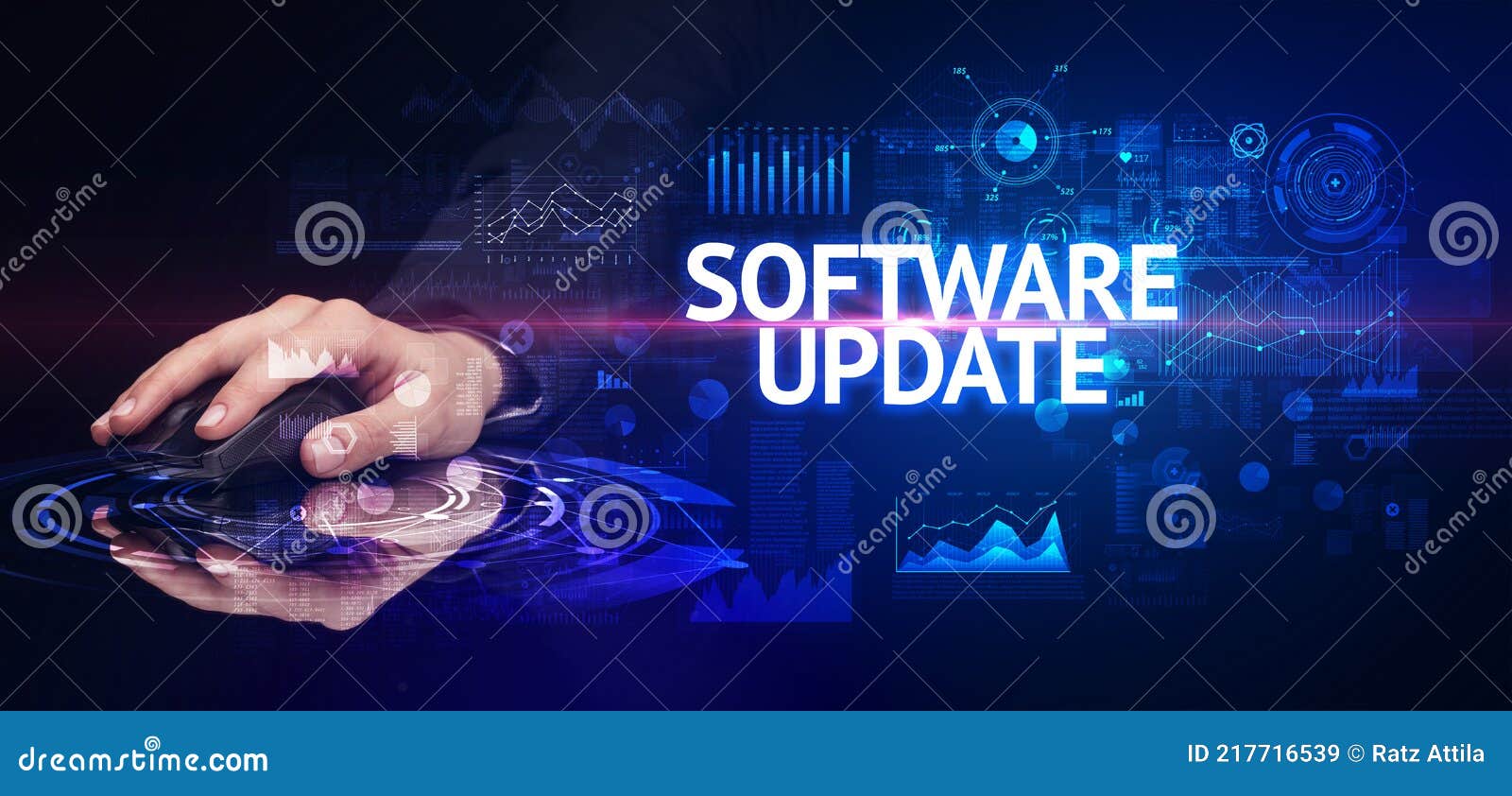 Hand Holding Wireless Peripheral, Modern Technology Concept Stock Image ...