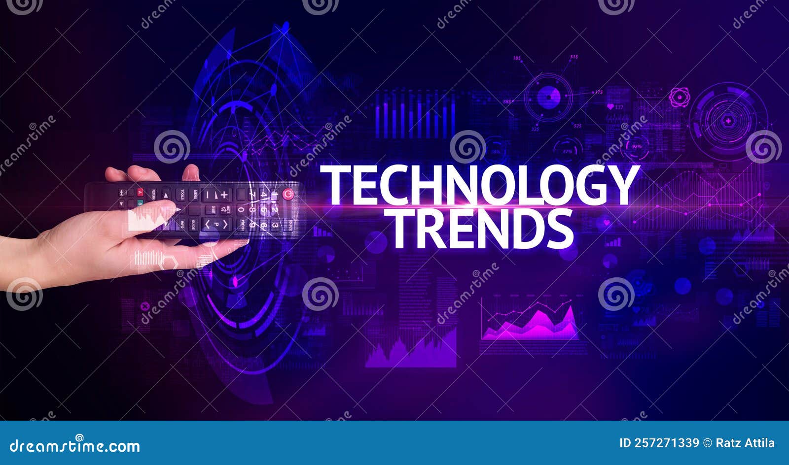 Hand Holding Wireless Peripheral, Modern Technology Concept Stock Image ...