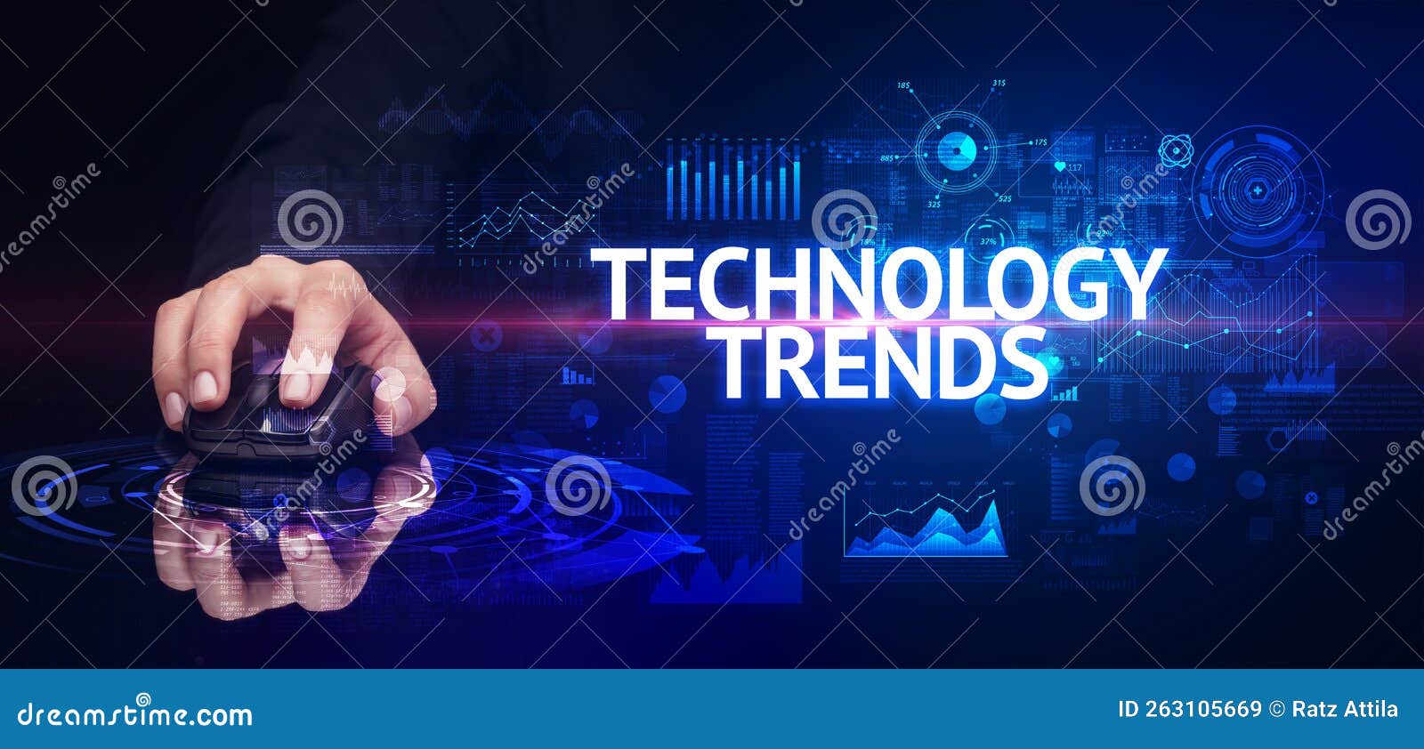 Hand Holding Wireless Peripheral, Modern Technology Concept Stock Image ...