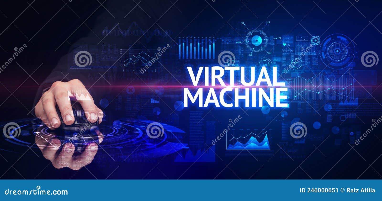 Hand Holding Wireless Peripheral, Modern Technology Concept Stock Image ...