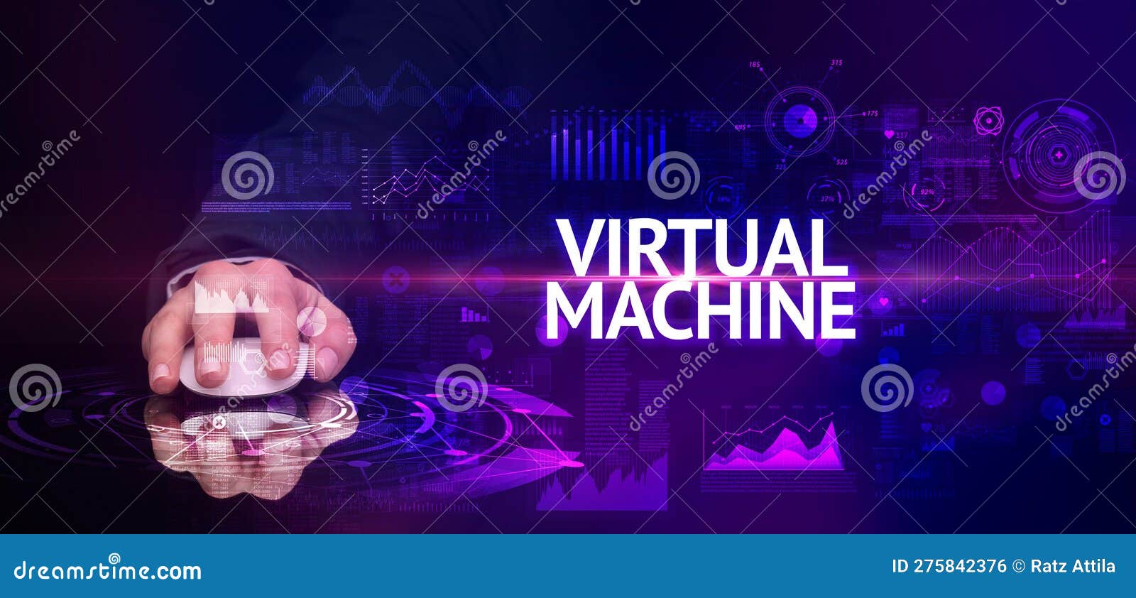 Hand Holding Wireless Peripheral, Modern Technology Concept Stock Photo ...