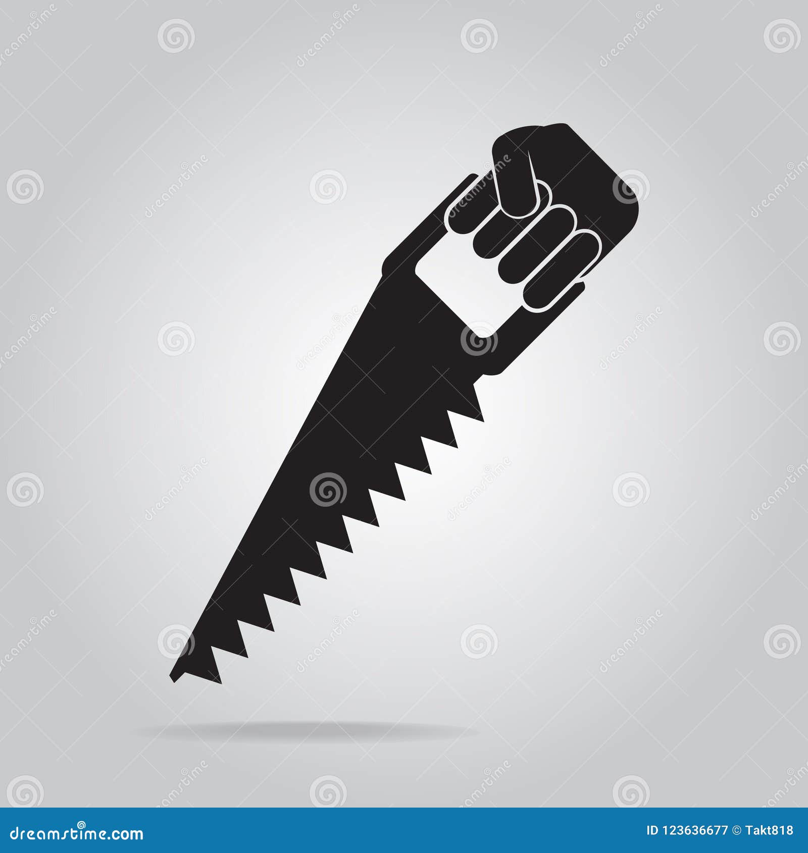 Hand Holding with Working Tool Icon Stock Vector - Illustration of ...