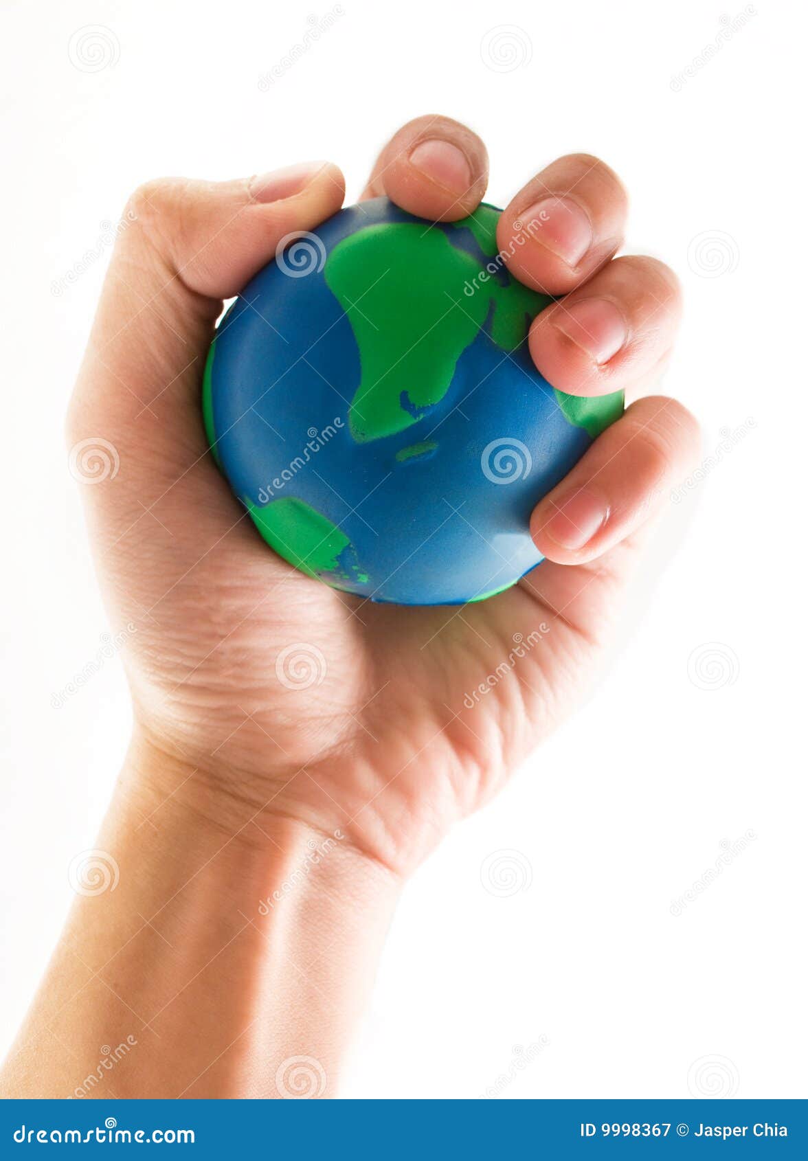 Hand holding world globe stock image. Image of isolated - 9998367