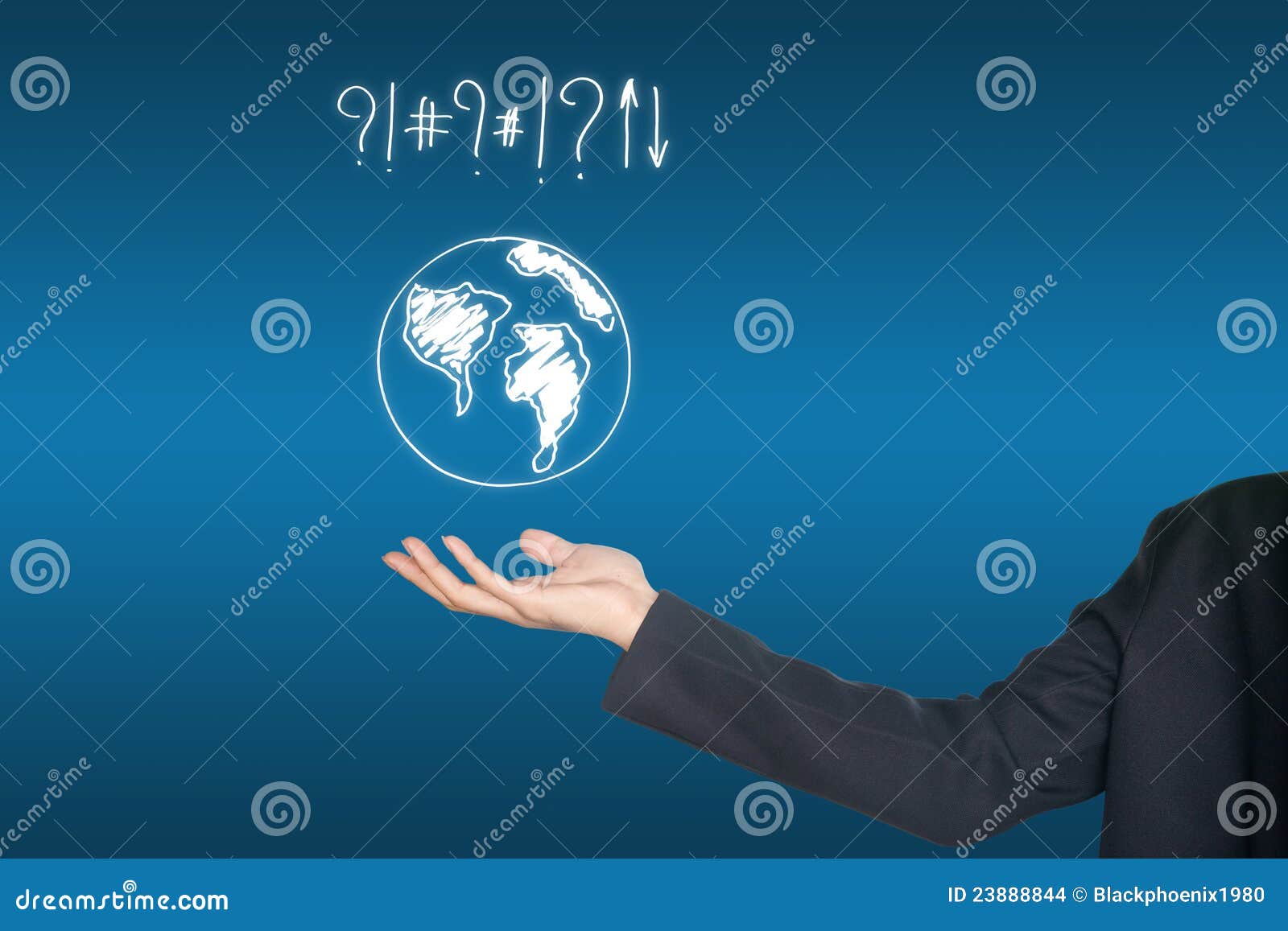 Hand Holding World Map Icon Stock Photo - Image of conservation ...