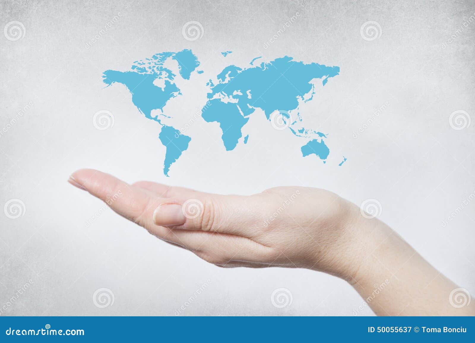 Hand holding world map stock image. Image of adult, business - 50055637