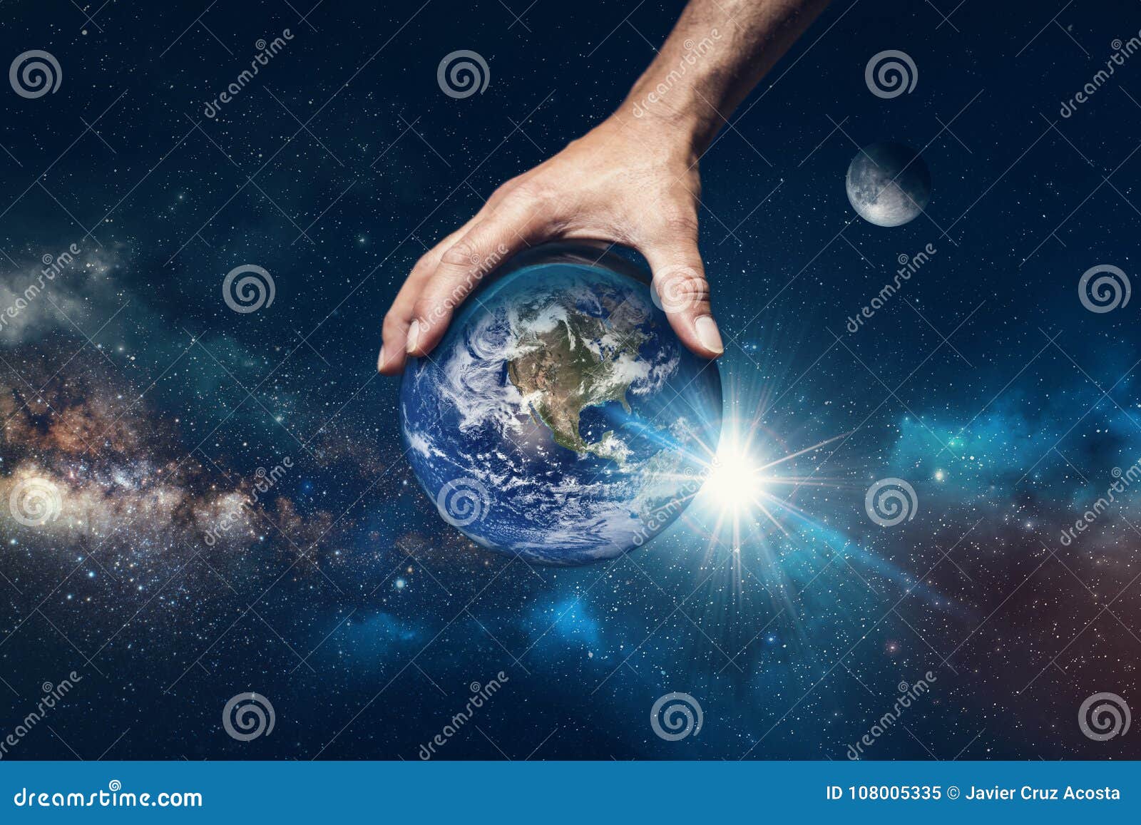 World Control Room Globe Hologram Planet Earth Model Stock Photo ...