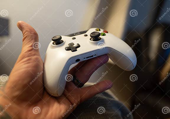 Hand is Holding an Xbox One Controller Stock Image - Image of control ...