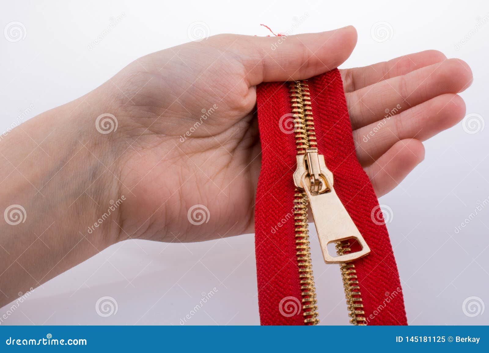 Hand holding zipper stock image. Image of attached, black - 145181125