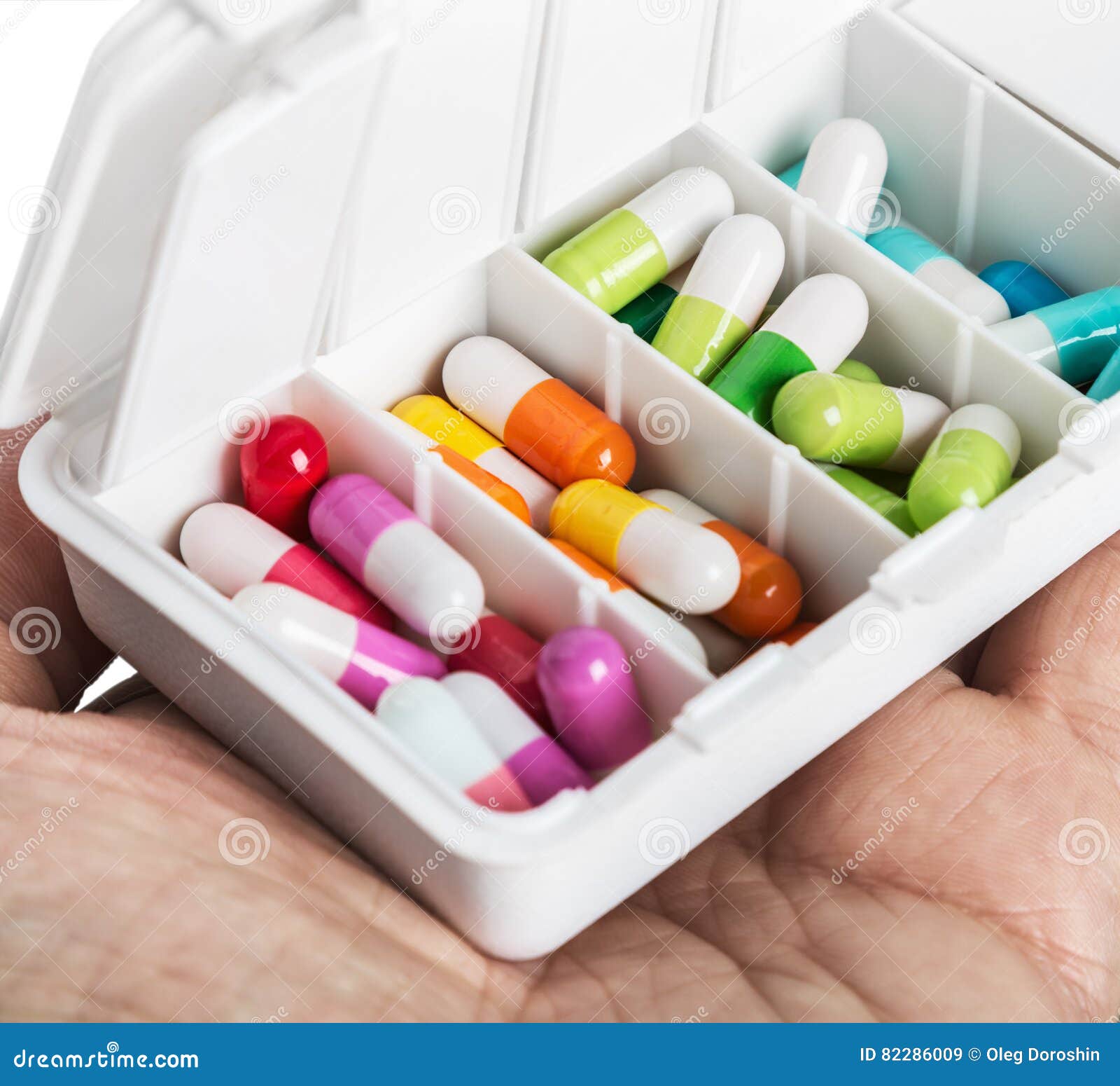 Hand Holds Box with Medical Pills Stock Image - Image of dosage, health ...