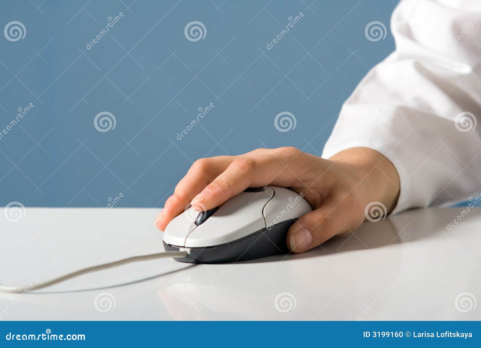 Hand Holds The Computer Mouse Stock Photography | CartoonDealer.com ...