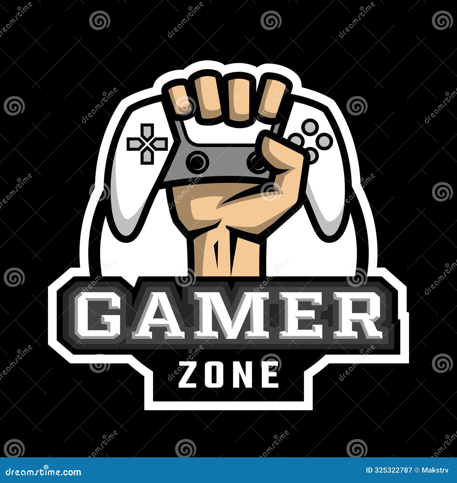Pro Gamer. Gamer Logo - Vector Royalty-Free Cartoon | CartoonDealer.com ...
