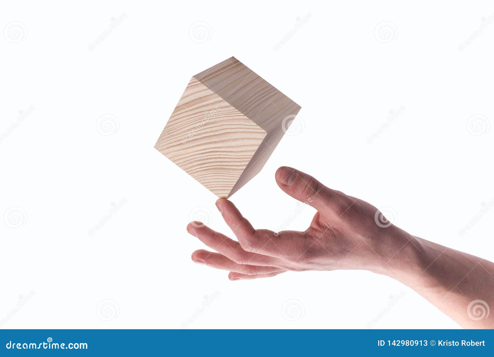 Hand holds a cube. stock image. Image of cube, cubic - 142980913