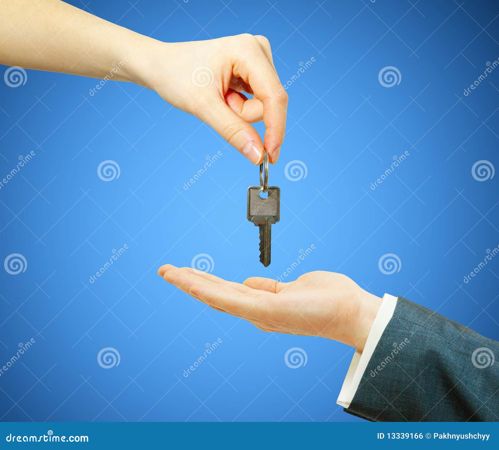 Hand holds a key stock photo. Image of concept, gift - 13339166