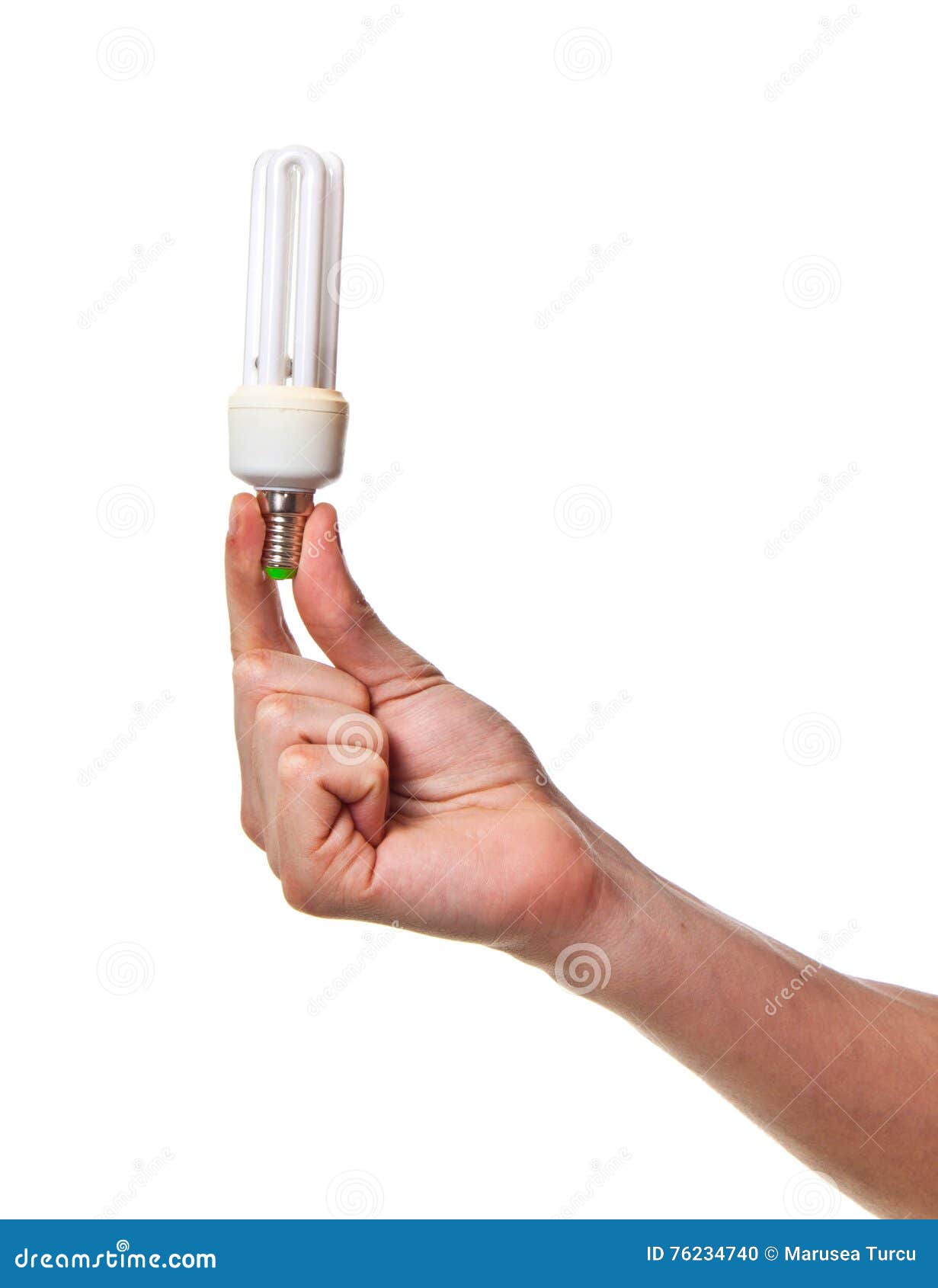 Hand Holds the Lamp Electrical Economical Stock Photo - Image of bulb ...