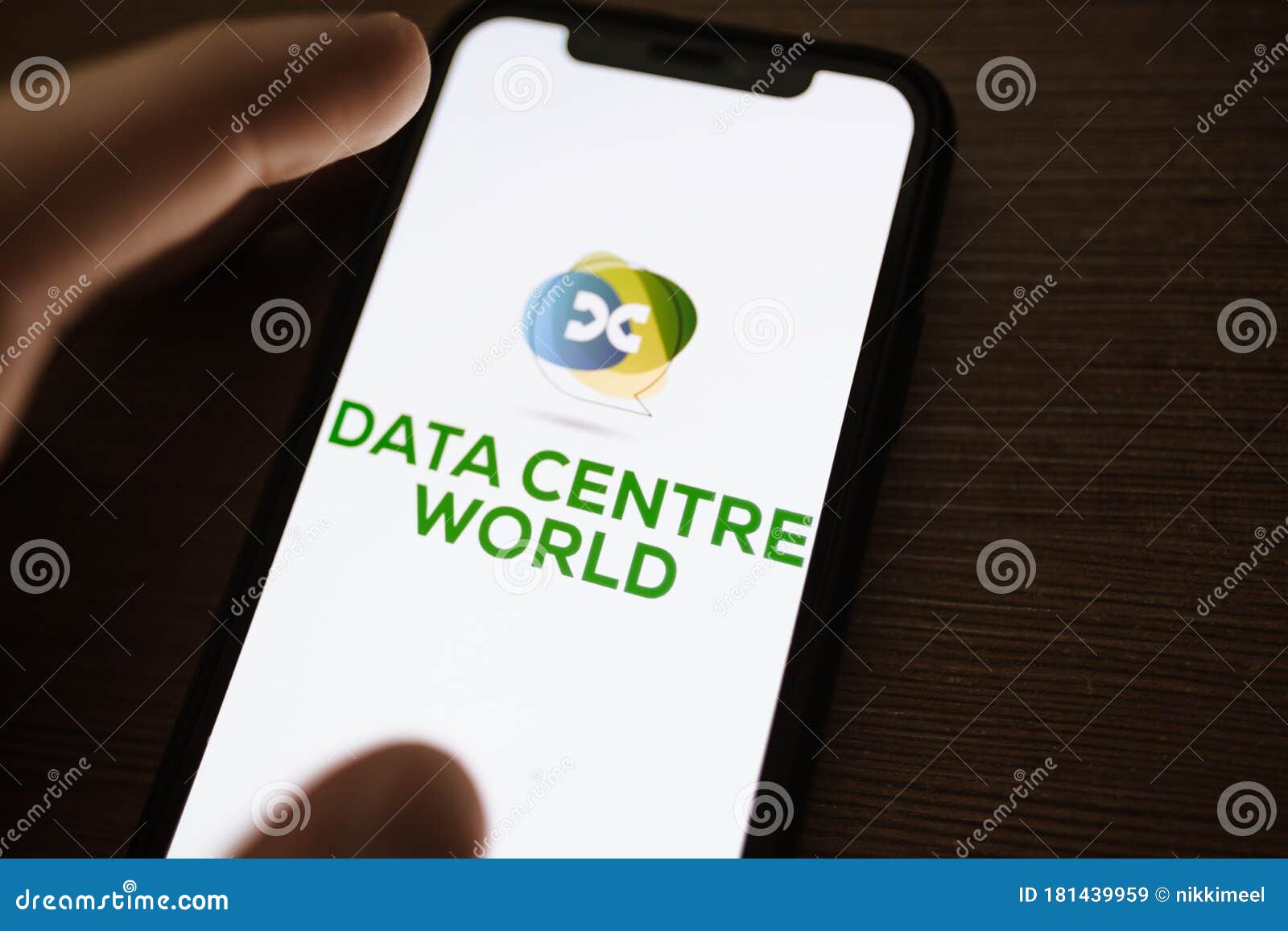 Data Centre World Logo on the Smartphone Screen. Editorial Stock Image ...
