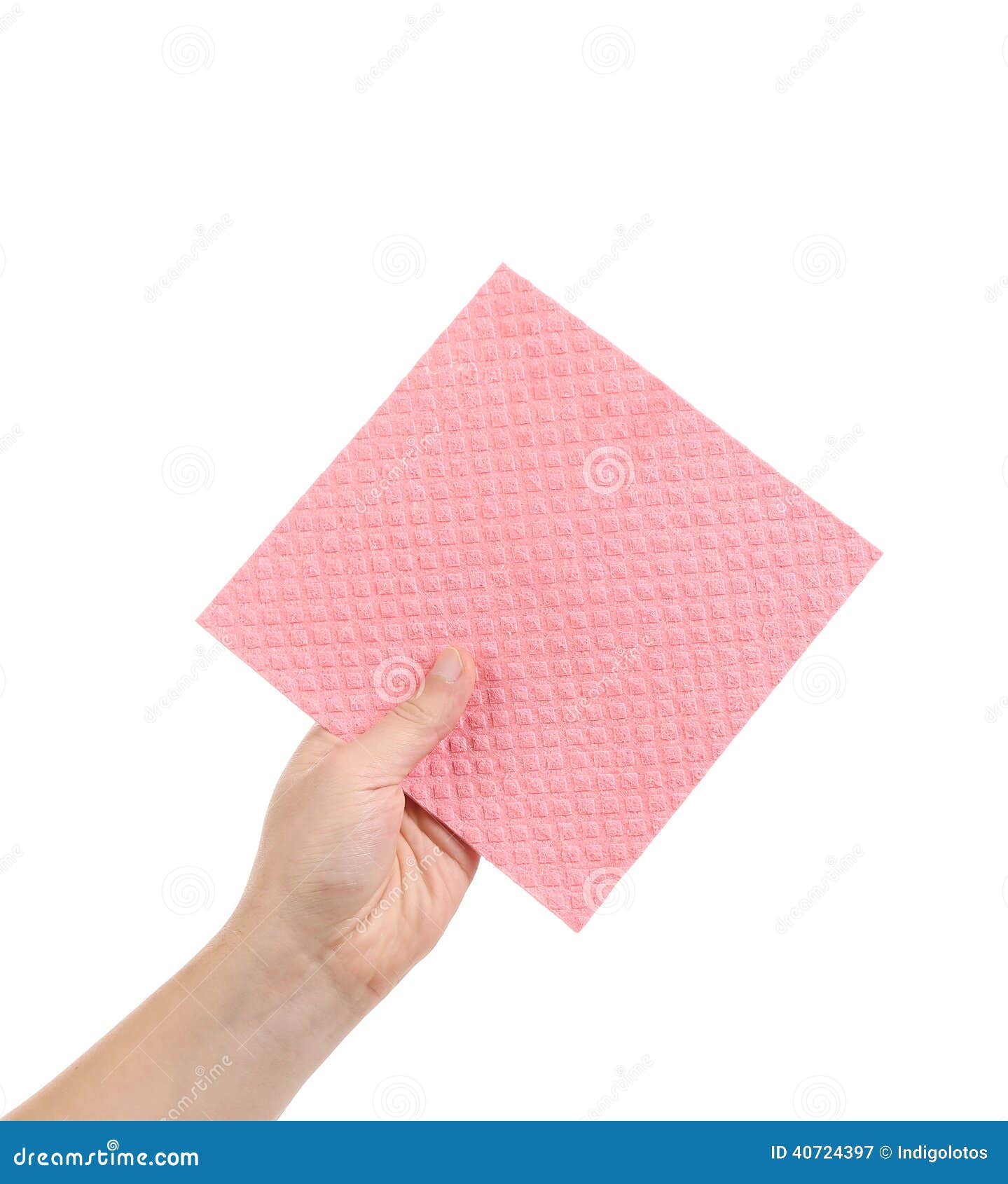 Hand Holds Pink Cleaning Sponge. Stock Image - Image of sanitation ...